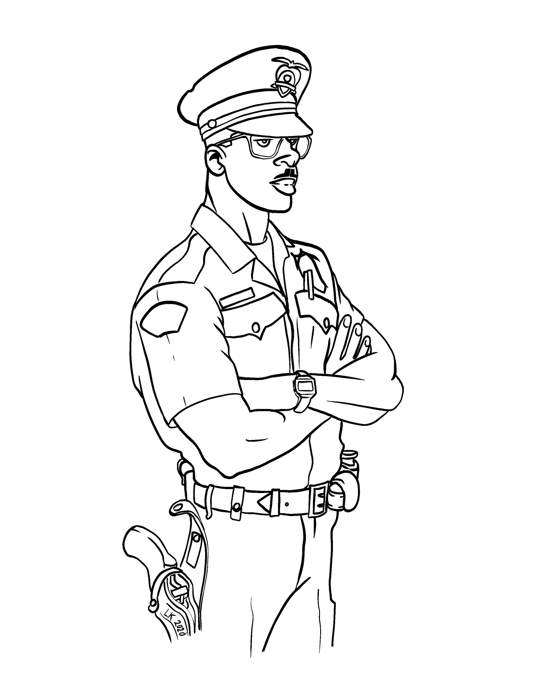 ArtStation - Old School Cop