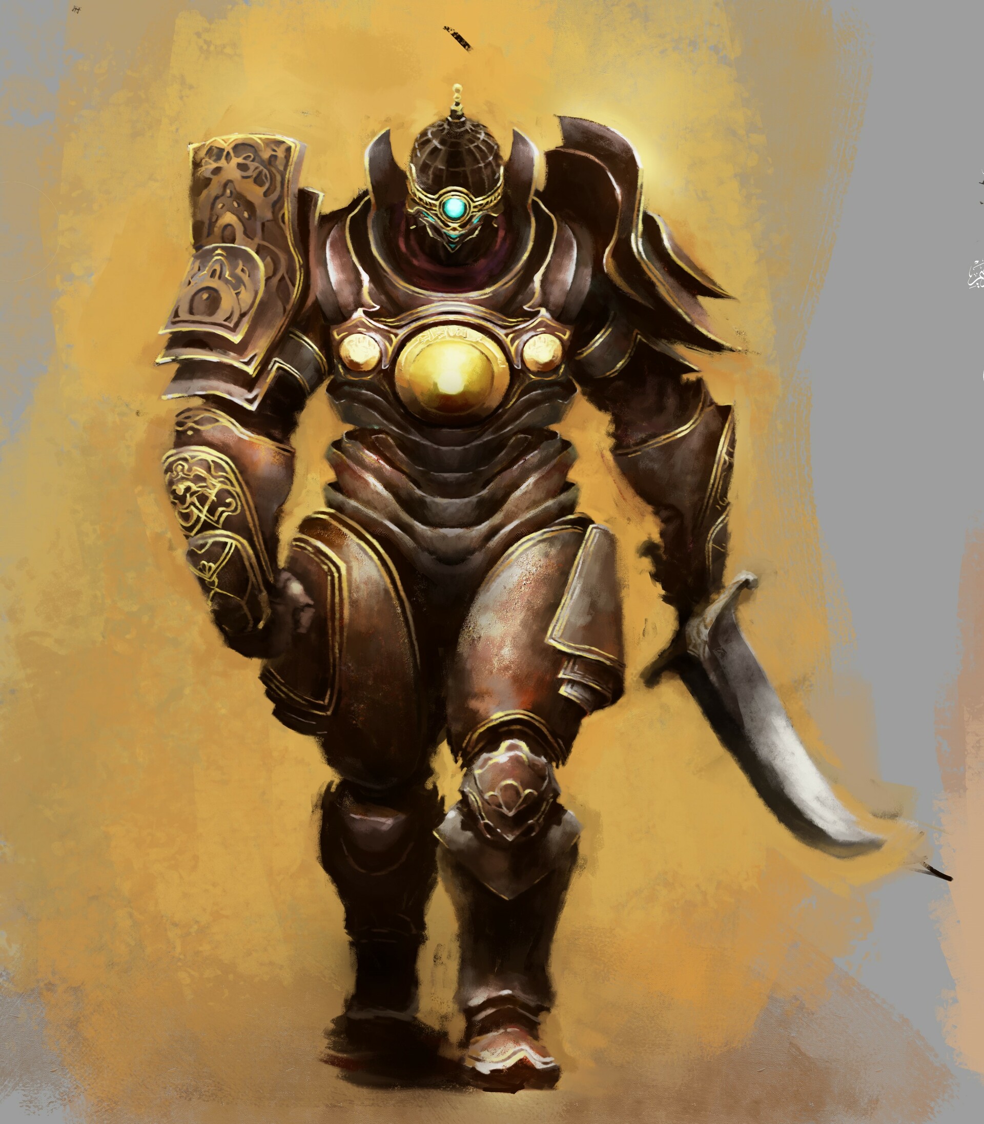 ArtStation - Royal Futuristic medieval Turkish armor