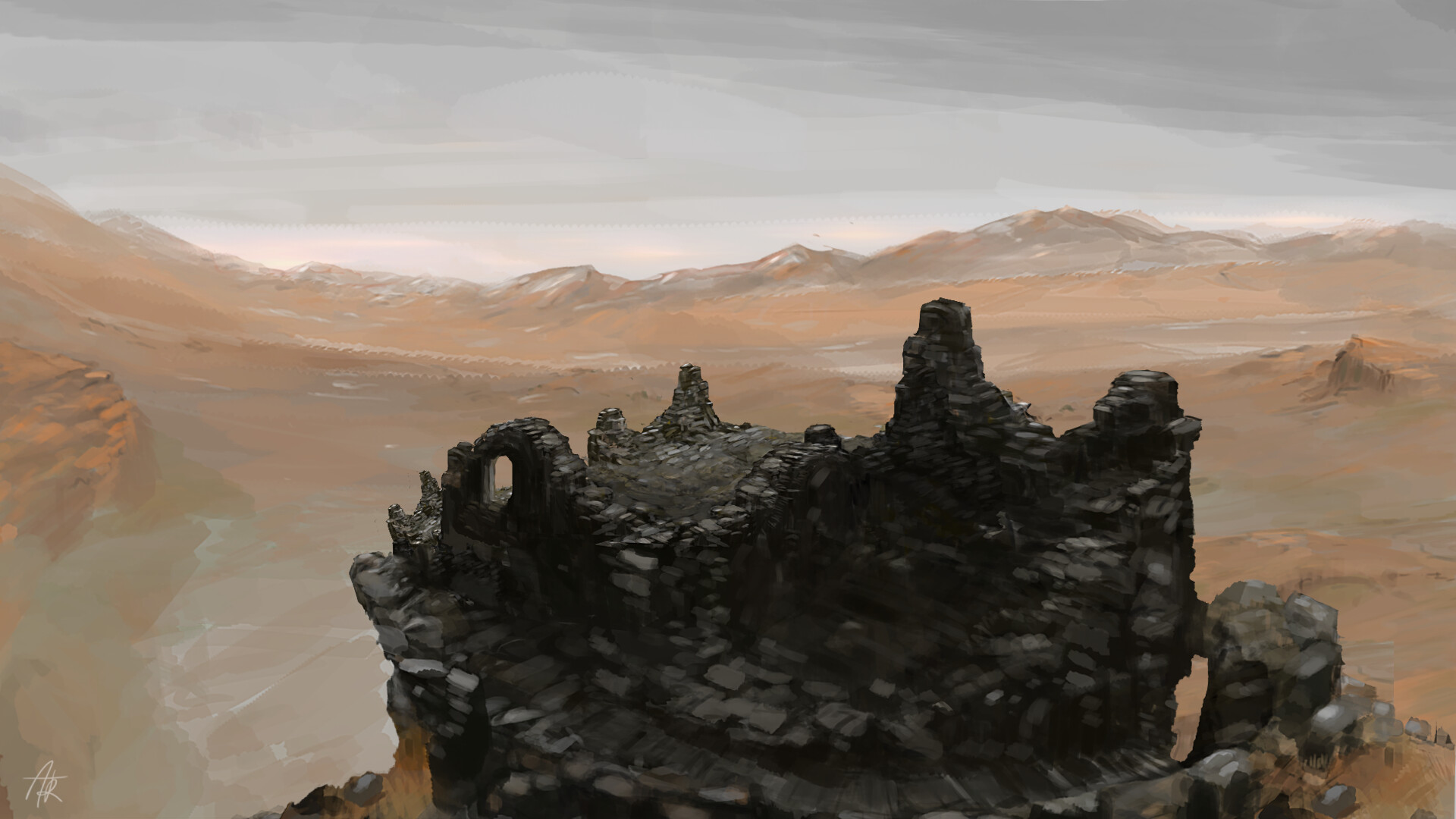 ArtStation - Ruins of Amon Sul (Weathertop)