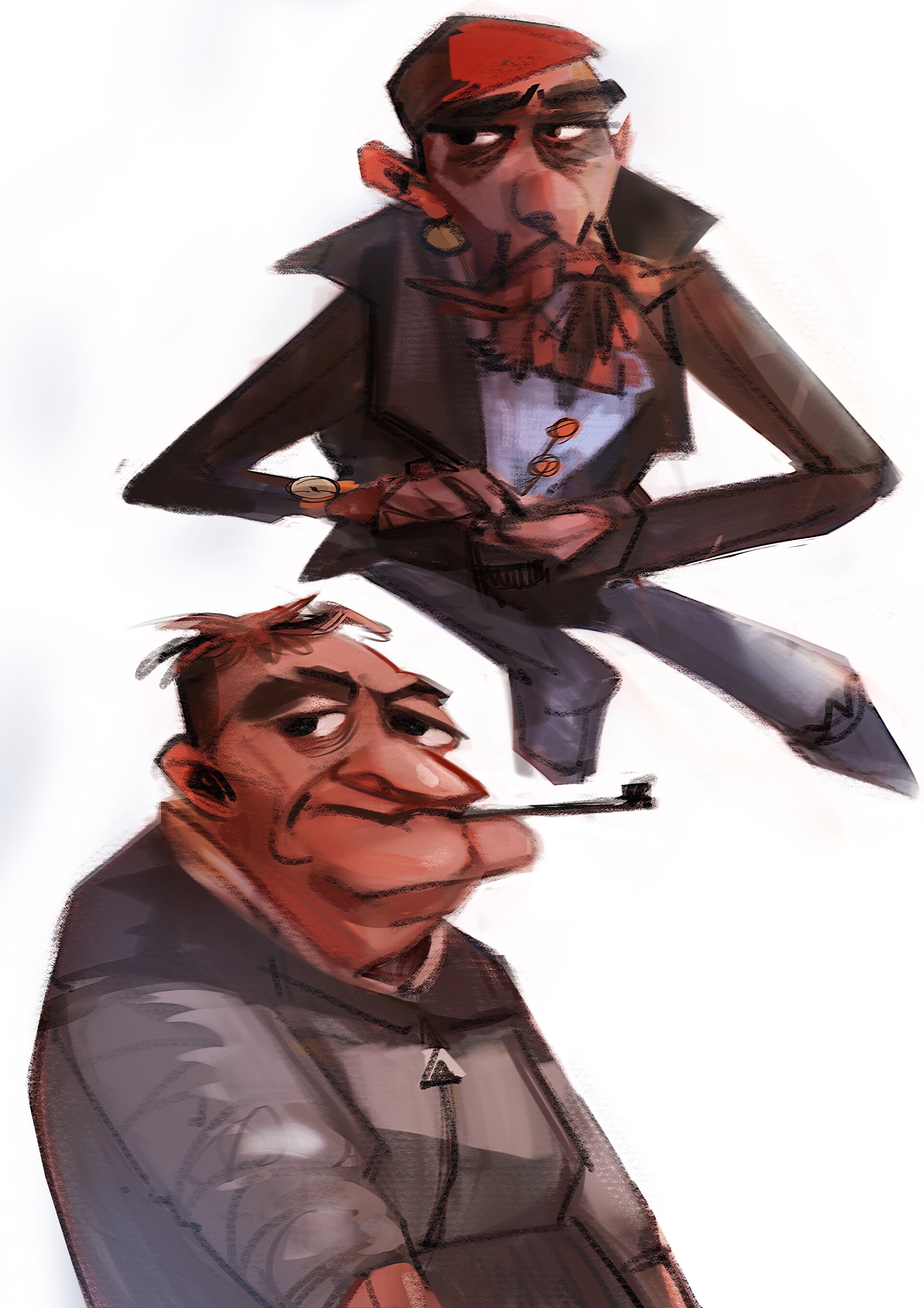 Volpe Reuling - Character Designs - based off Cafe Sketch Sessions