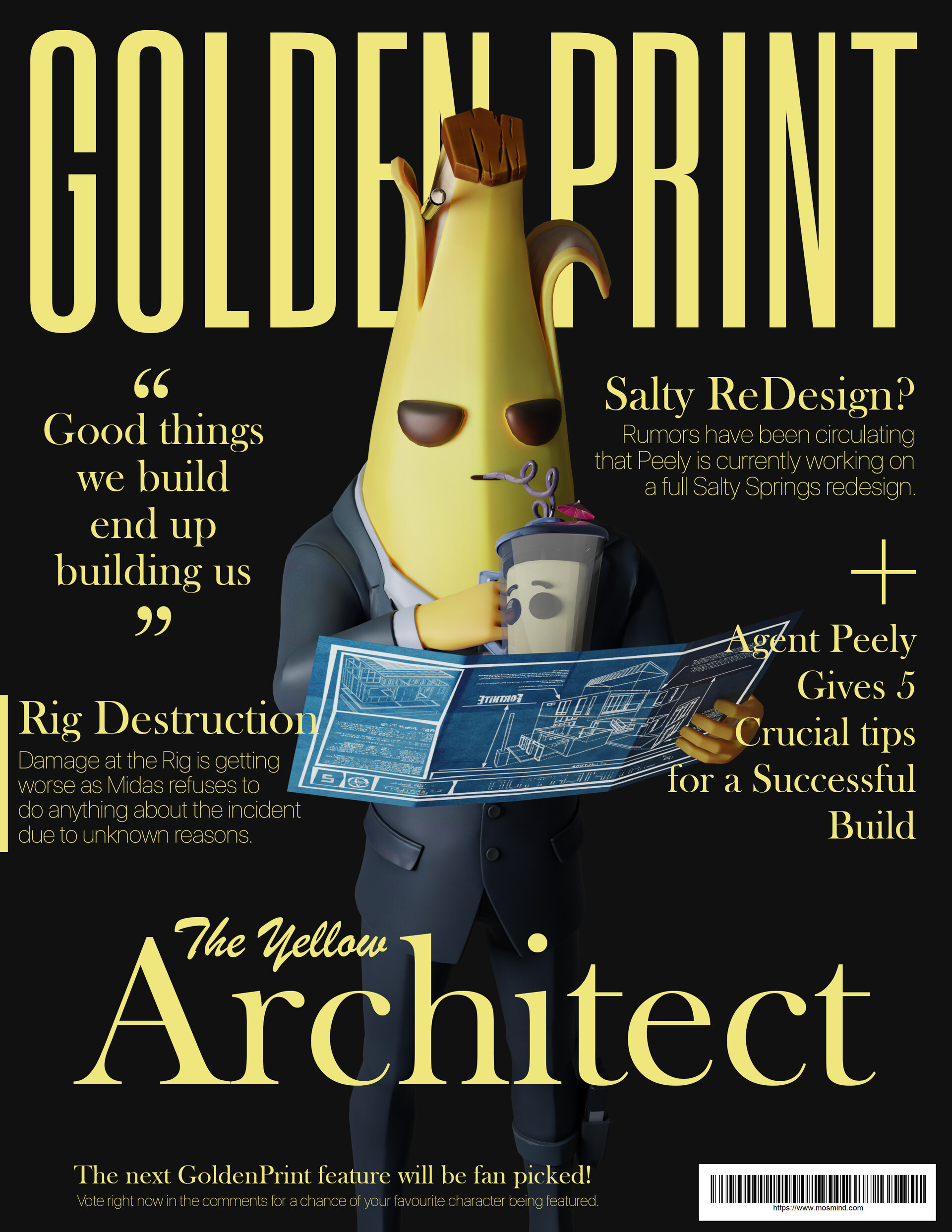 ArtStation - GoldenPrint Issue #4 "The Yellow Architect"