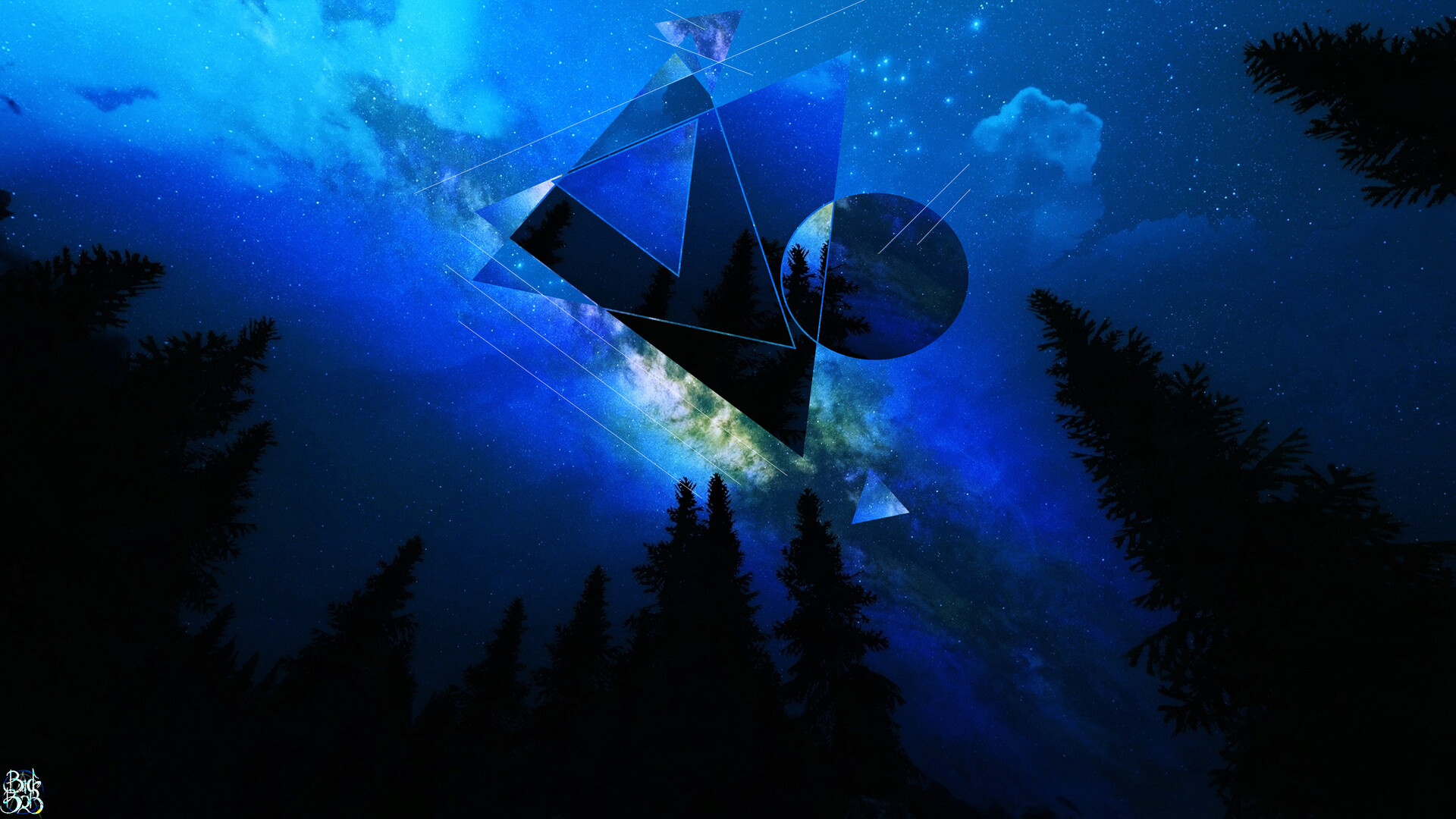 ArtStation - Polyscape Deep Blue