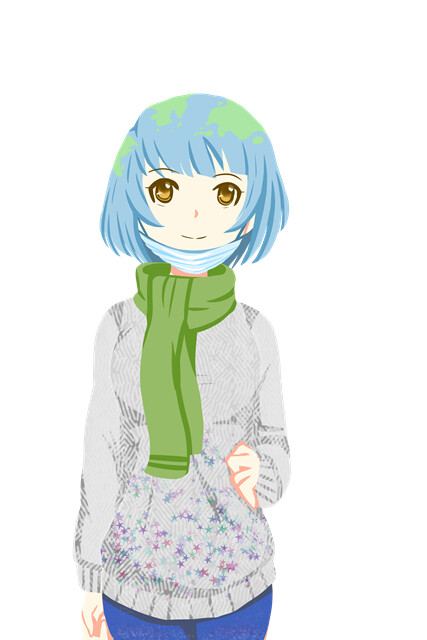 TheChibChibi - Earth-chan and Scrubpai