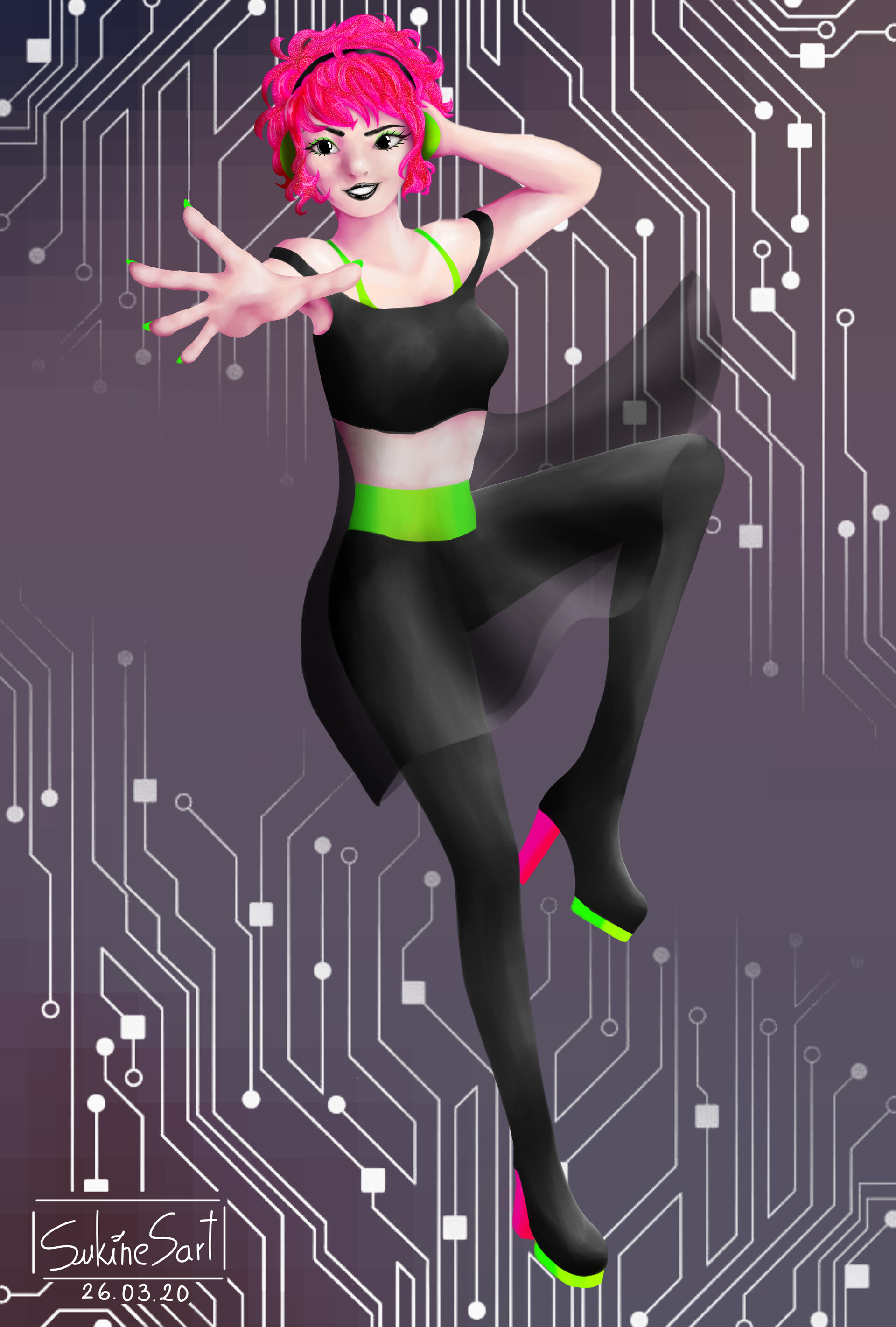 ArtStation - Dark neon