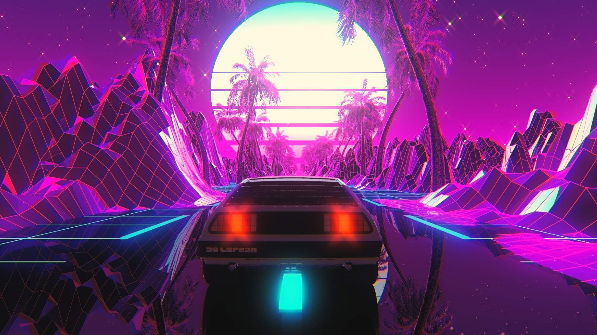 ArtStation - Retro Delorean