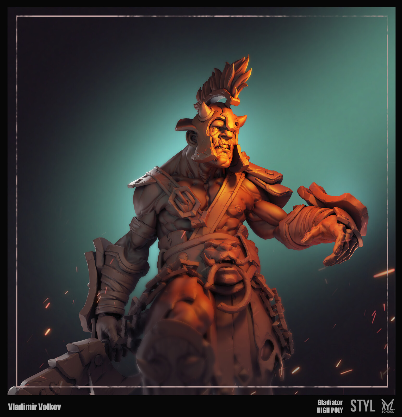 Volodymyr Volkov - Goliath (Clay render)