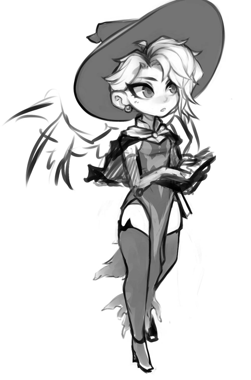 how to draw chibi mercy