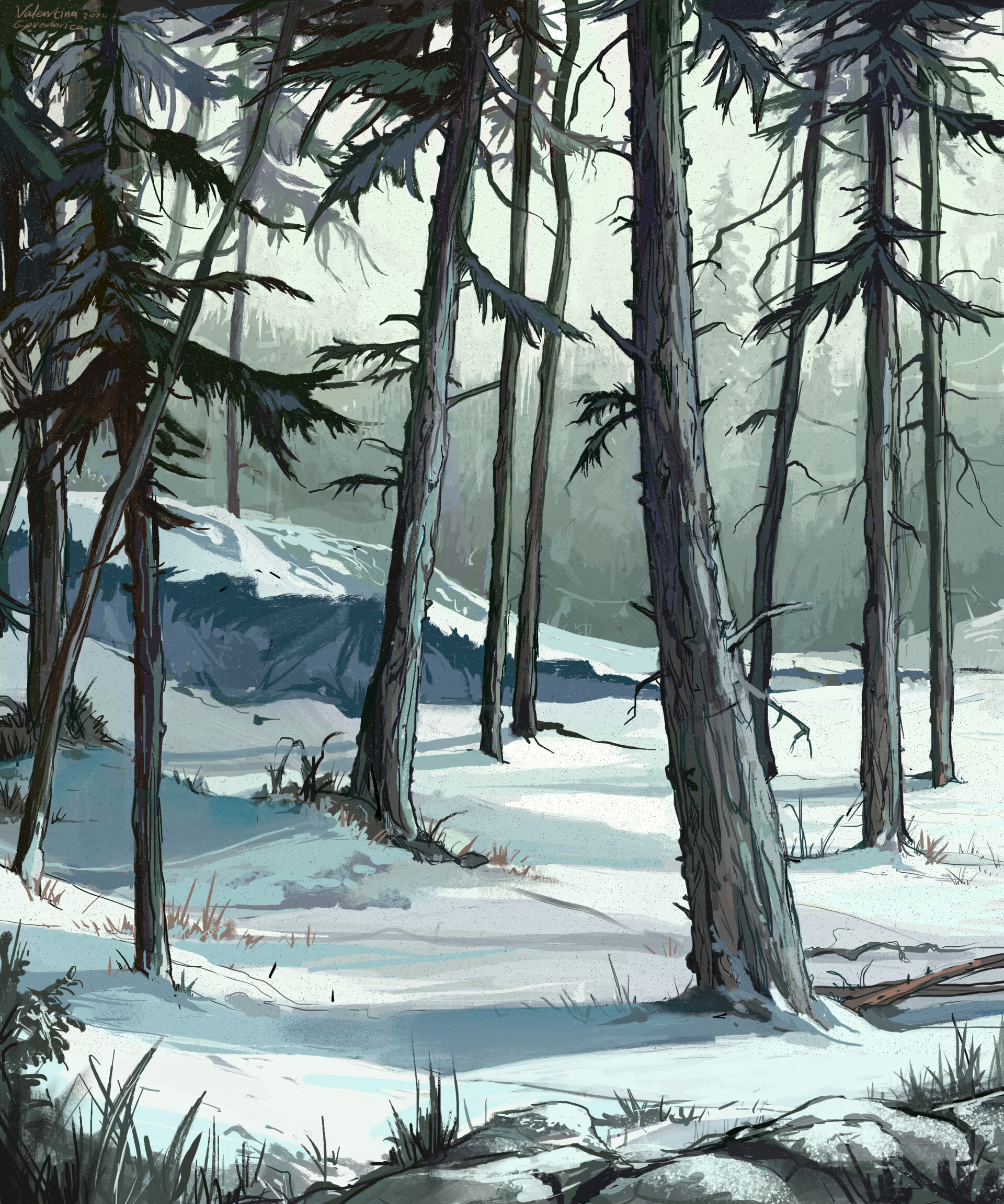 ArtStation - Pine Trees