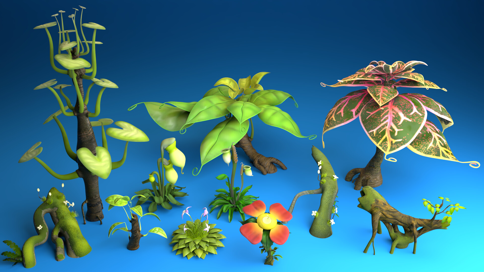 ArtStation - Props Stylized Plants