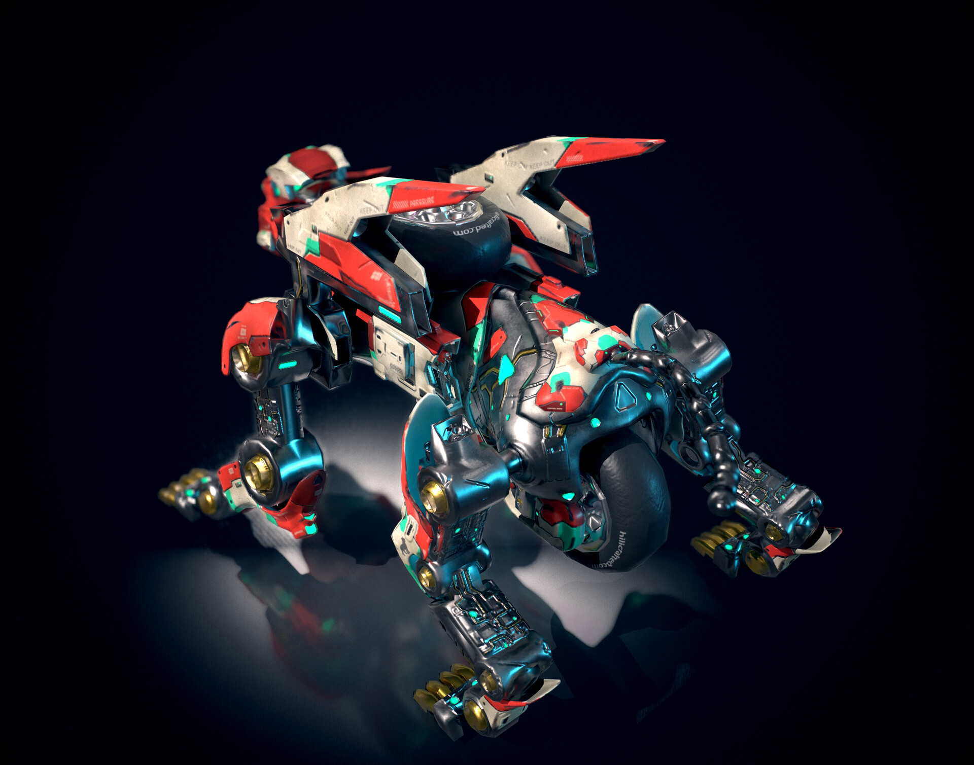 Li Liu - Robot Wolf that Transforms into a Motorcycle
