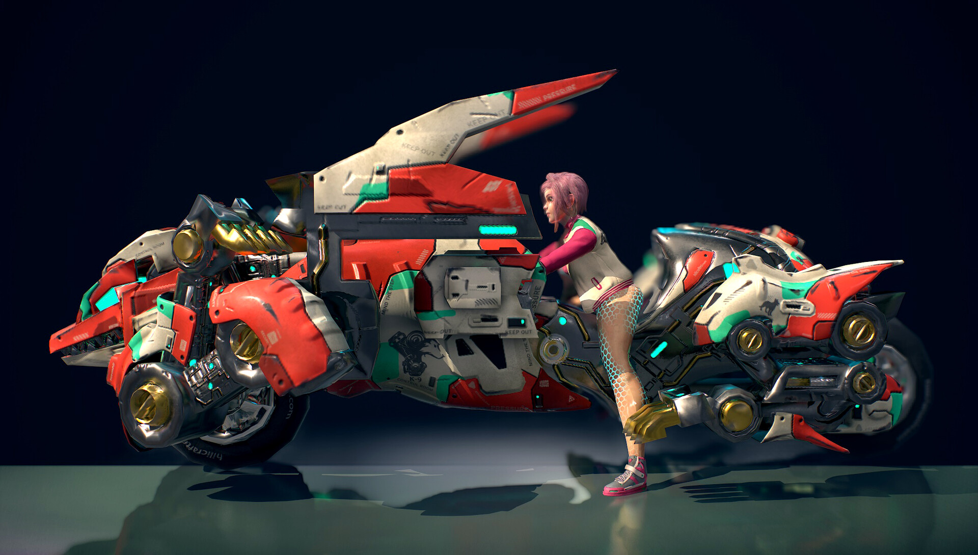 Li Liu - Robot Wolf that Transforms into a Motorcycle