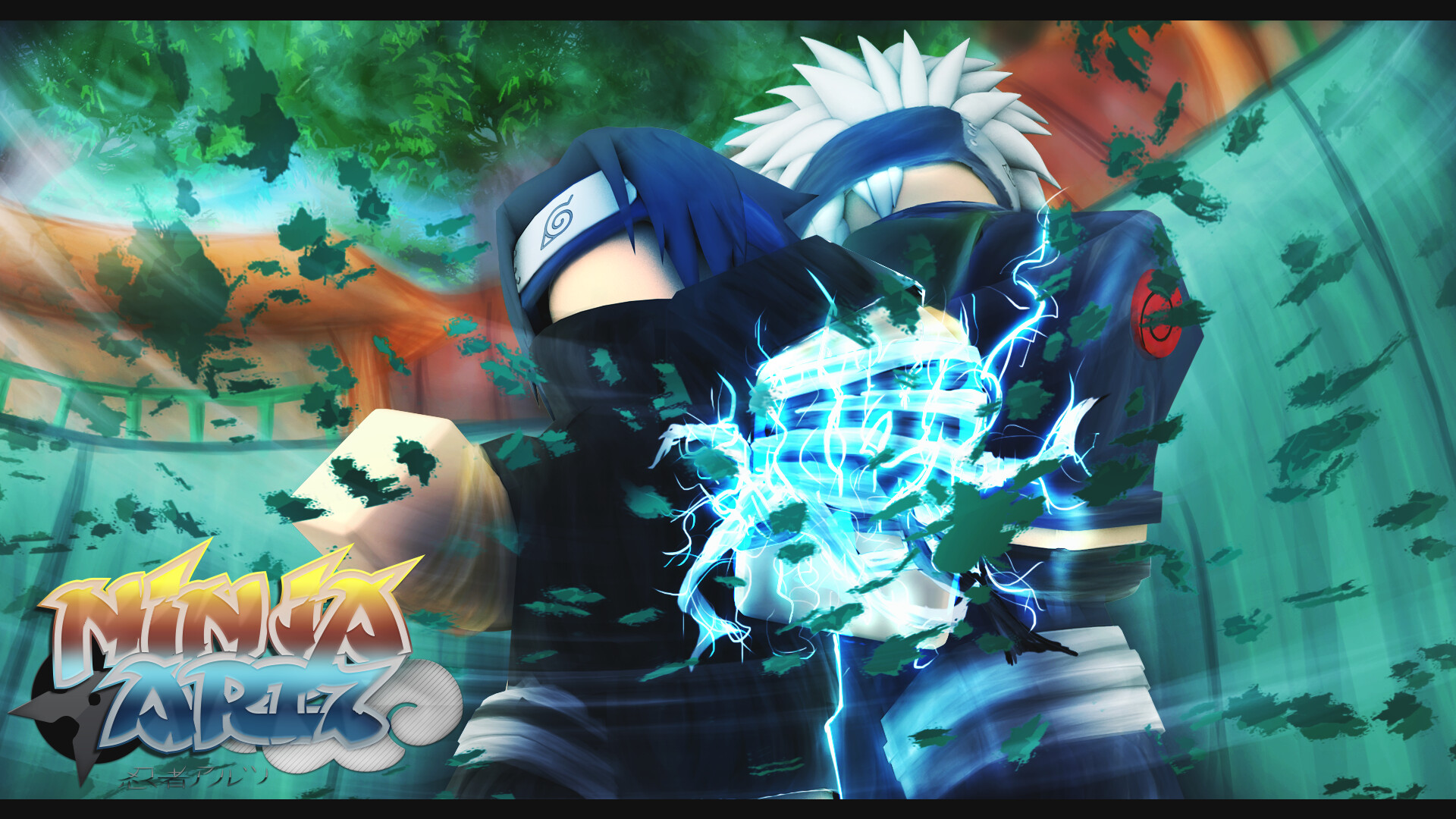 ArtStation - Ninja Artz: Sasuke and Kakashi Chunin Exams Entrance!