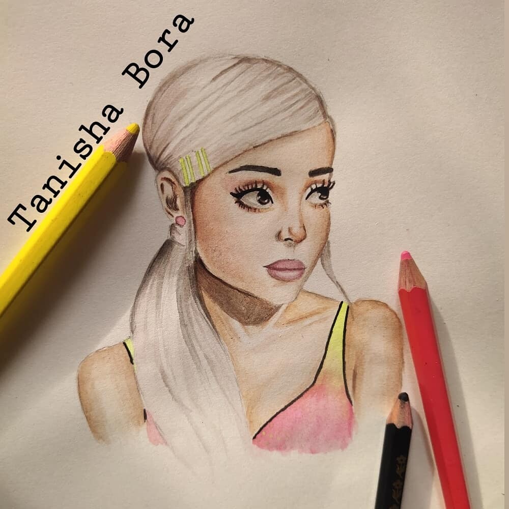 Ariana Grande Drawing Cartoon
