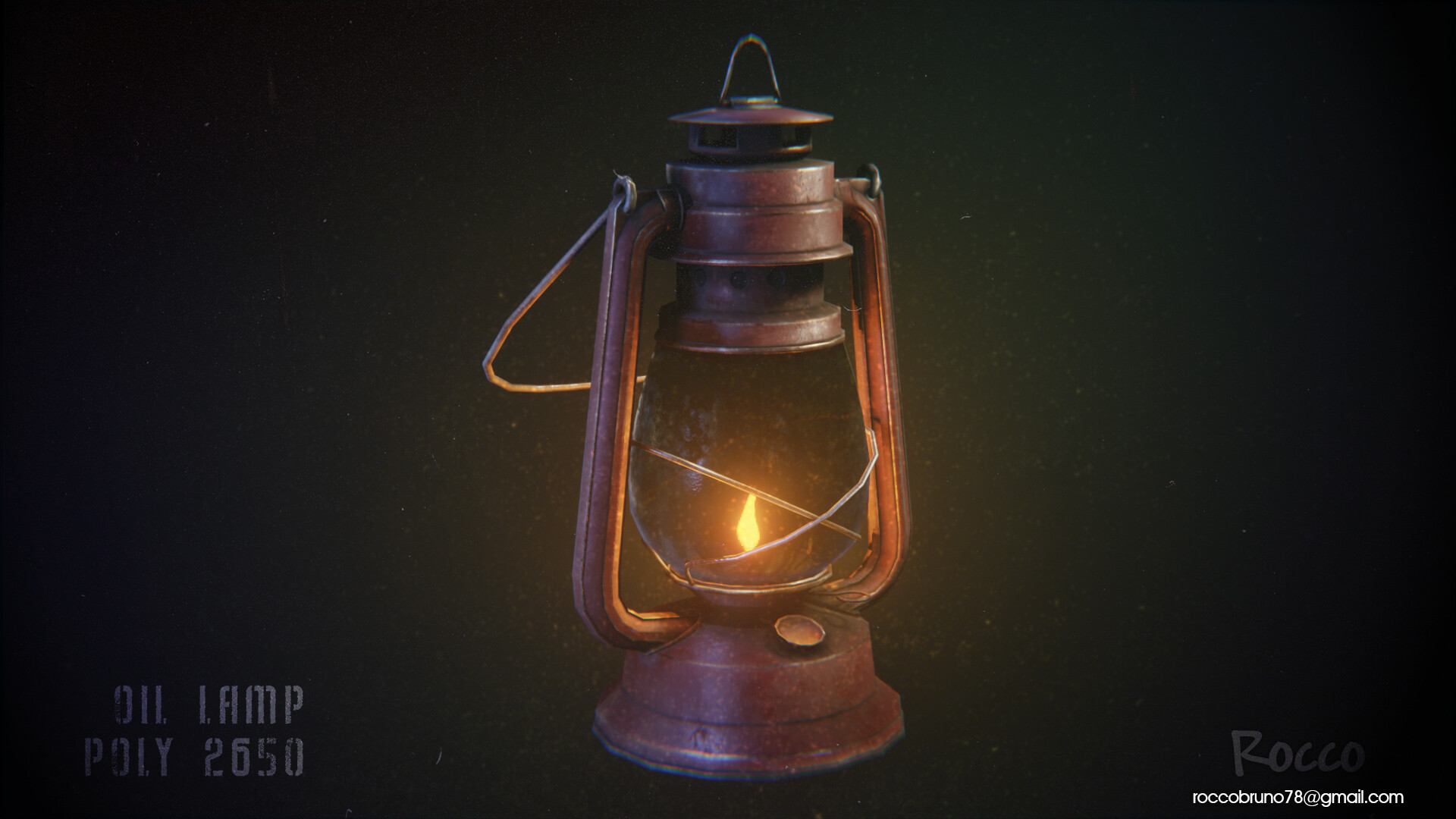 ArtStation - 3D Props Oil Lamp