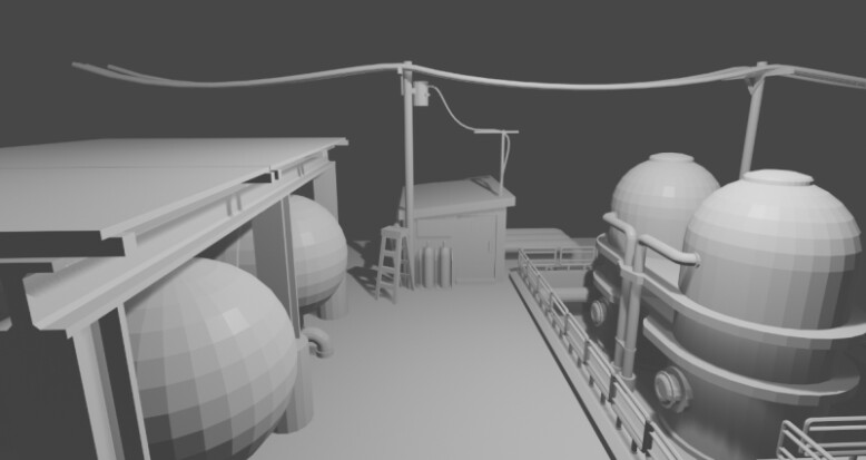 ArtStation - Refinery Tank Scene