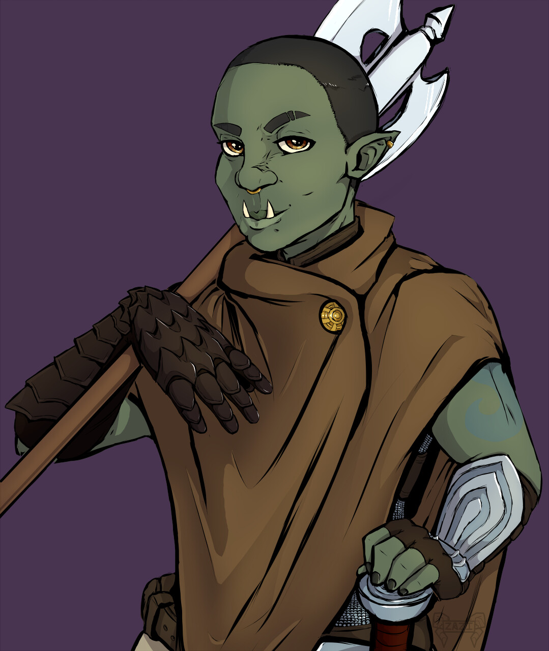 ArtStation - Punch Friend the Orc Battlemaster