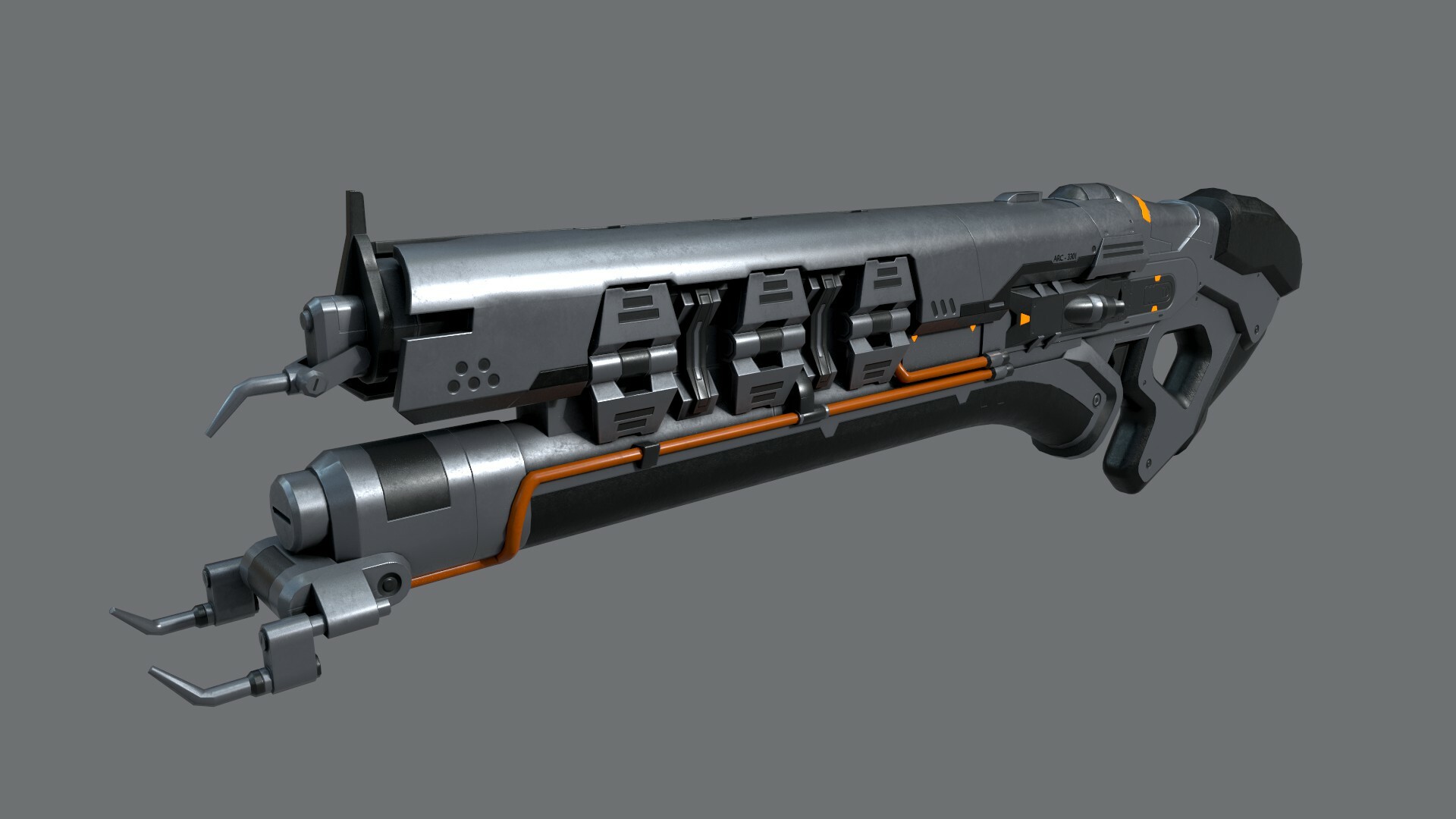 ArtStation - Lightning gun (DOOM fanart)