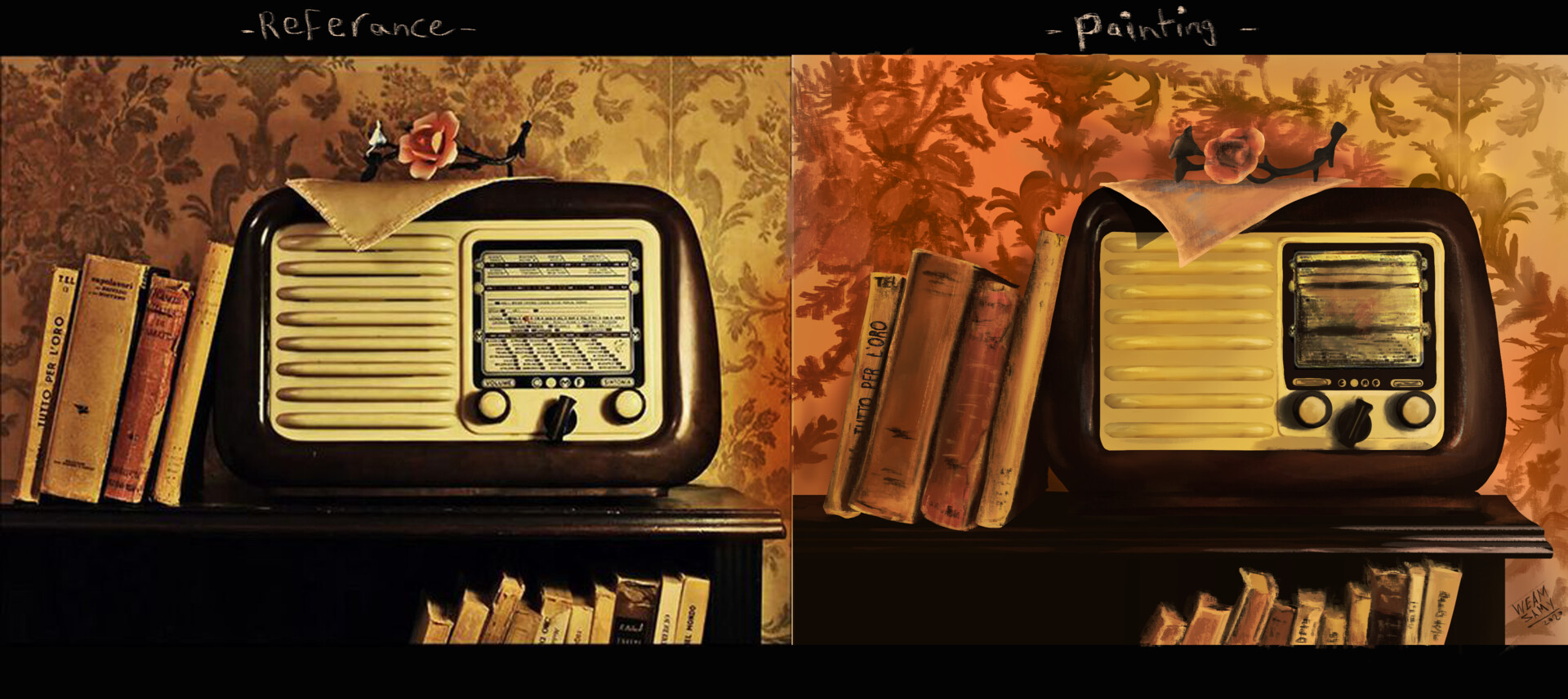 ArtStation - old radio (digital painting study)