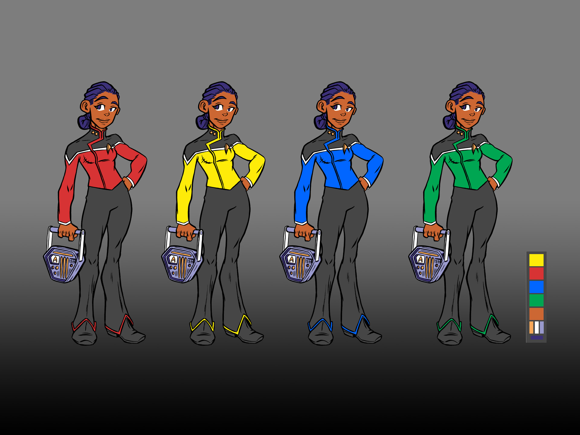 ArtStation - Star Trek Uniform sketches