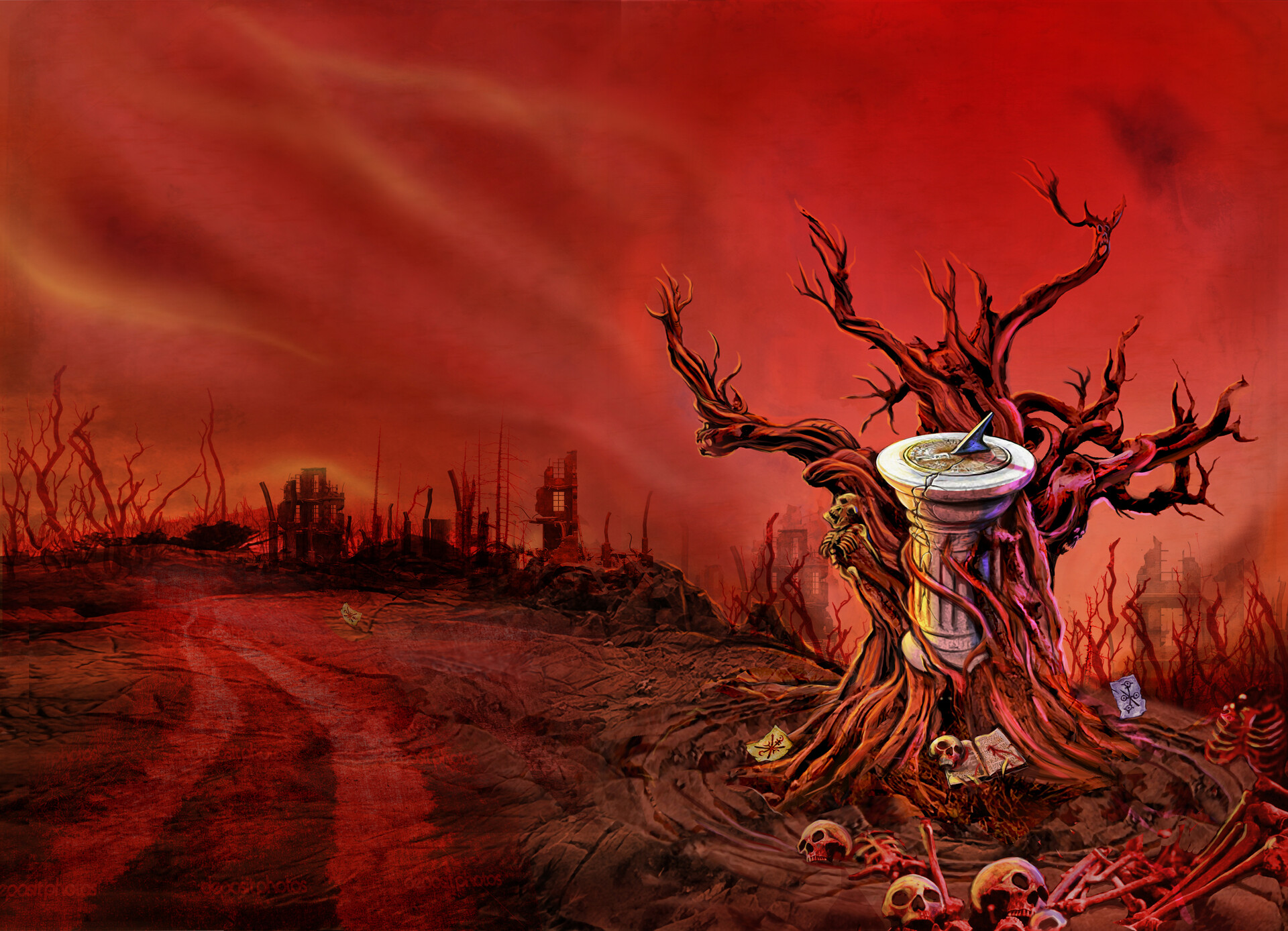 ArtStation - tree book cover