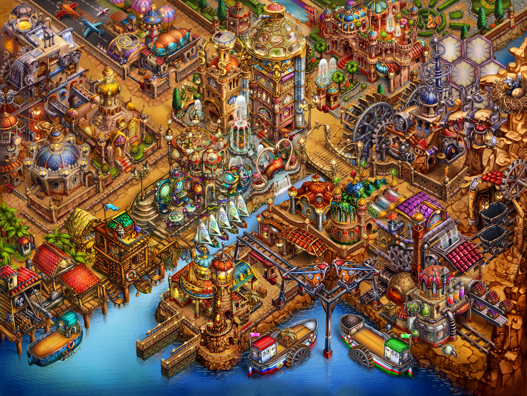 ArtStation - city construction map