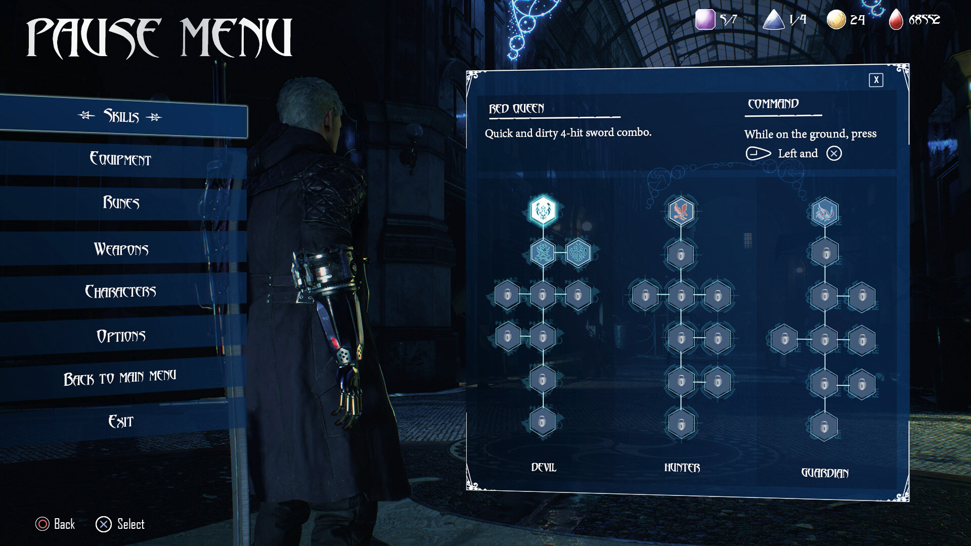 Sandra Muñoz - UI & UX inspired in the game Devil May Cry 5