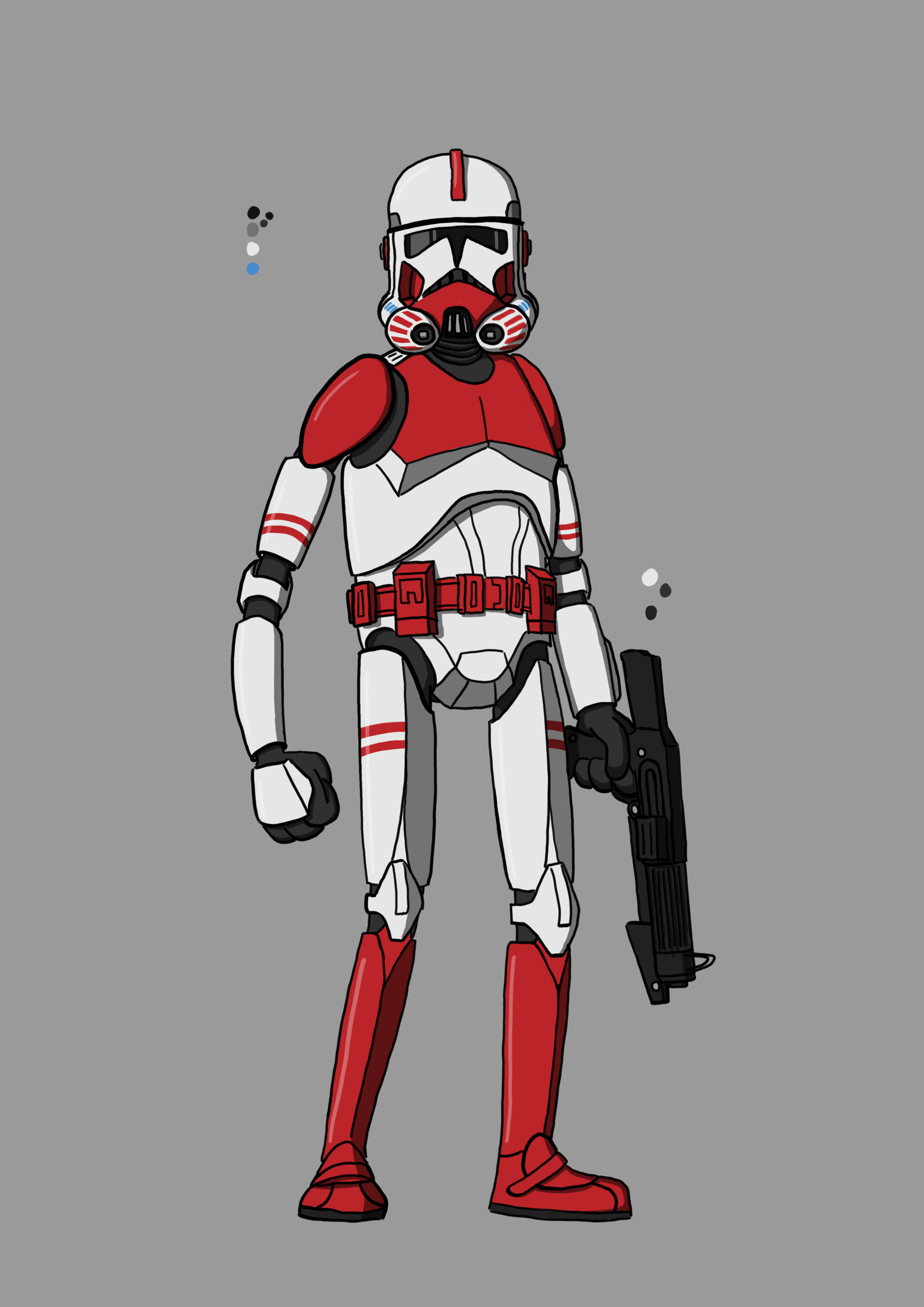 drawing clone trooper