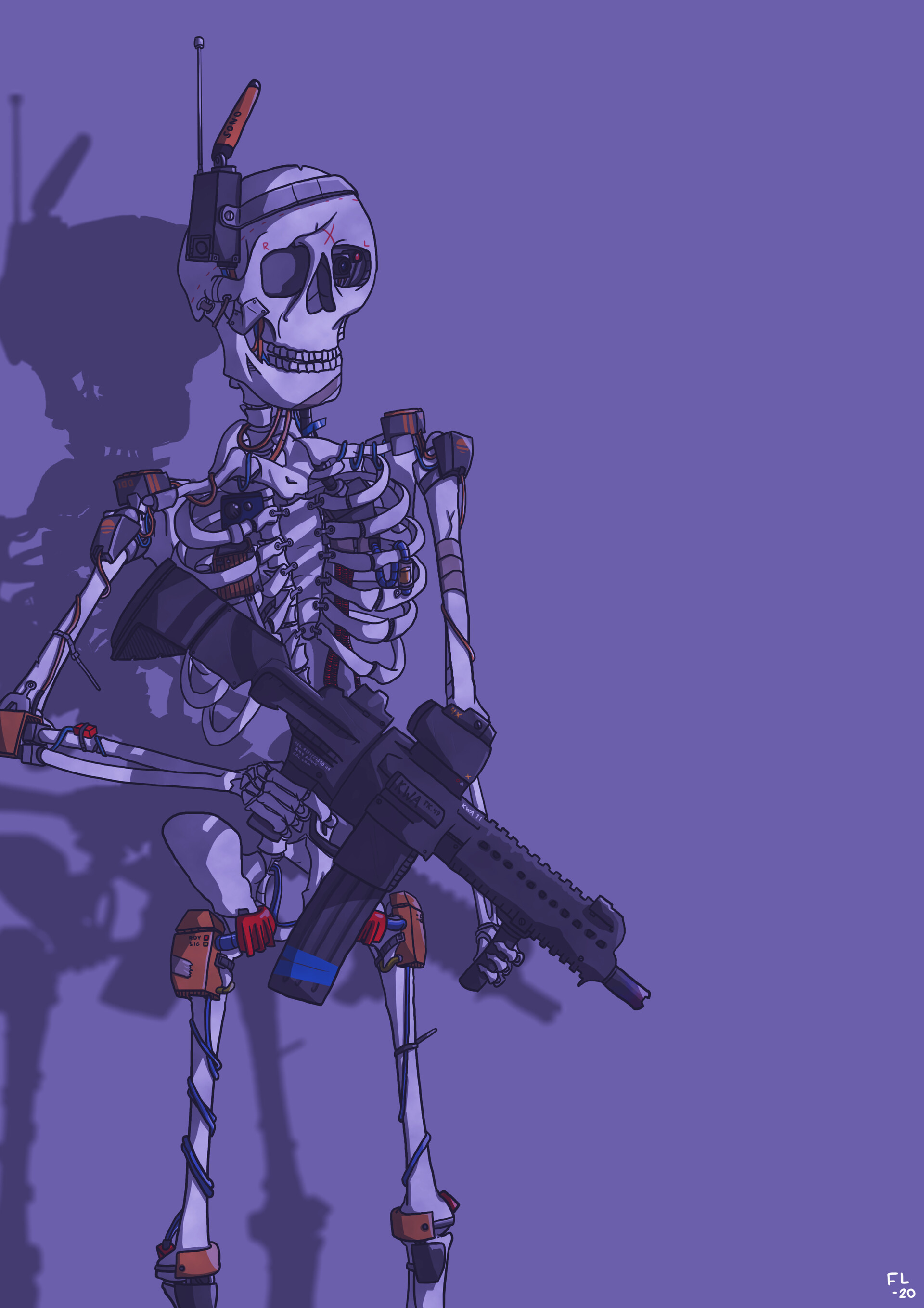 ArtStation - Skeleton with Rifle