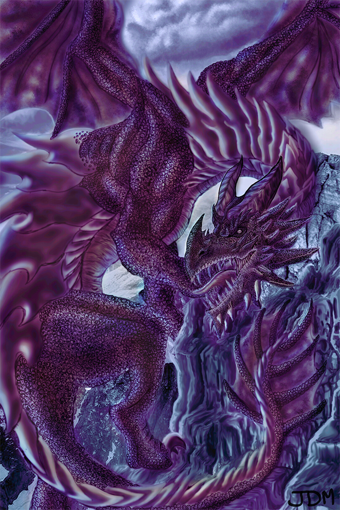 Joseph Marcotte - Dragon on Rock