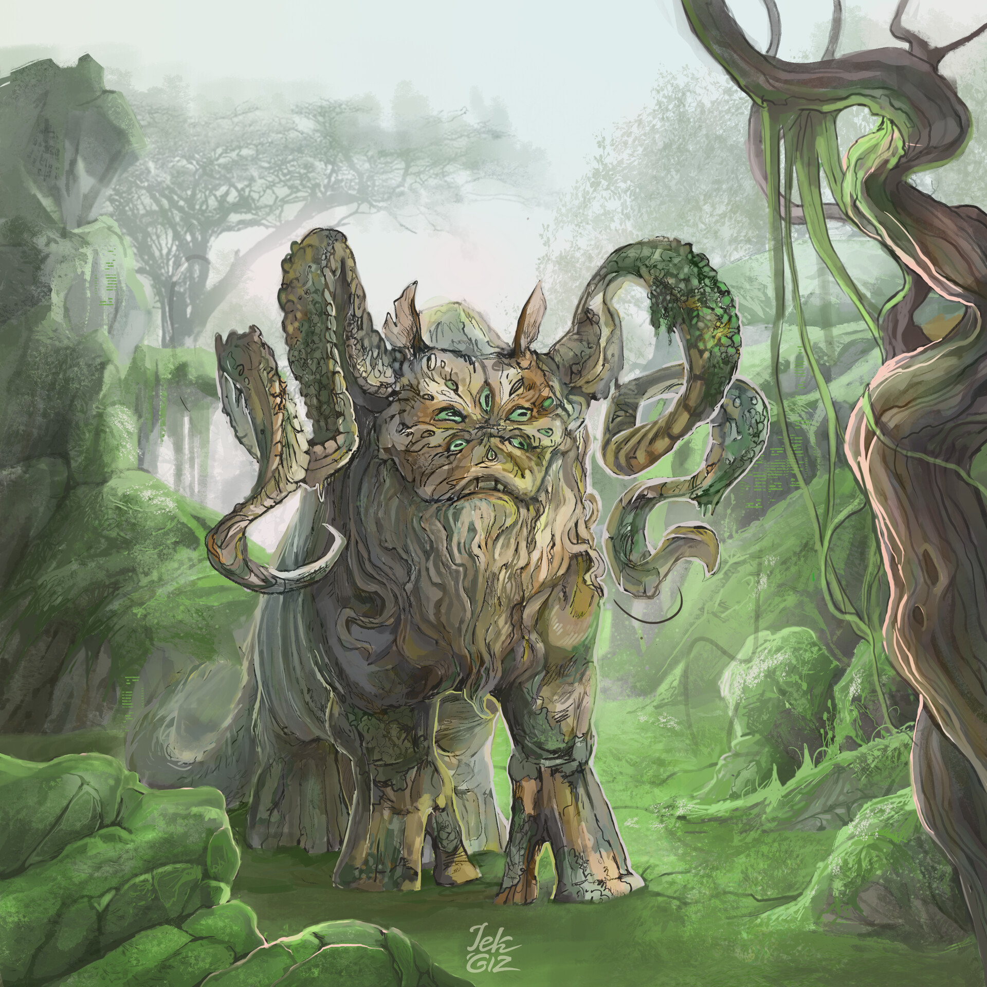 ArtStation - Forest spirit