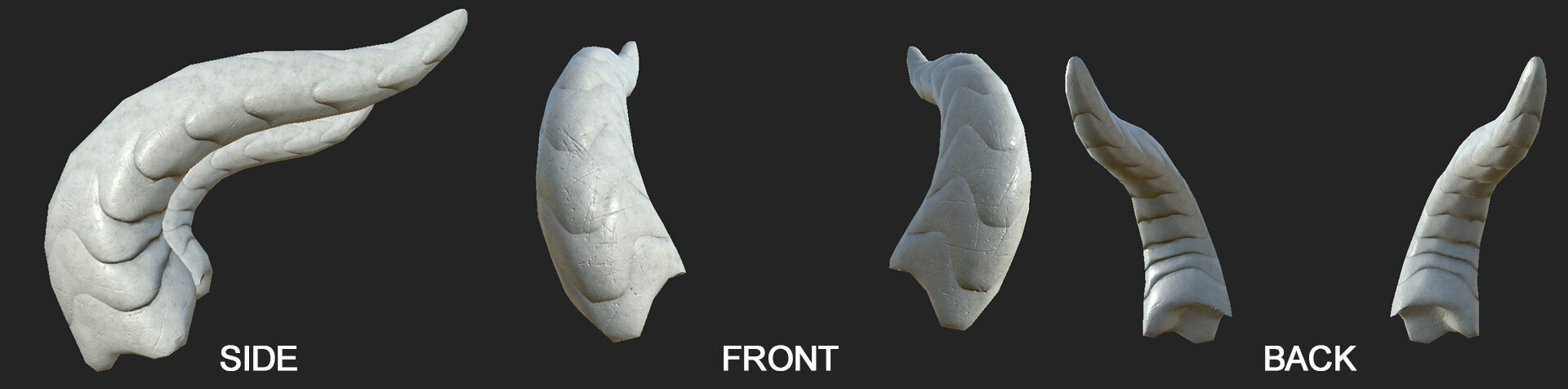 ArtStation - Bone Dragon Horn