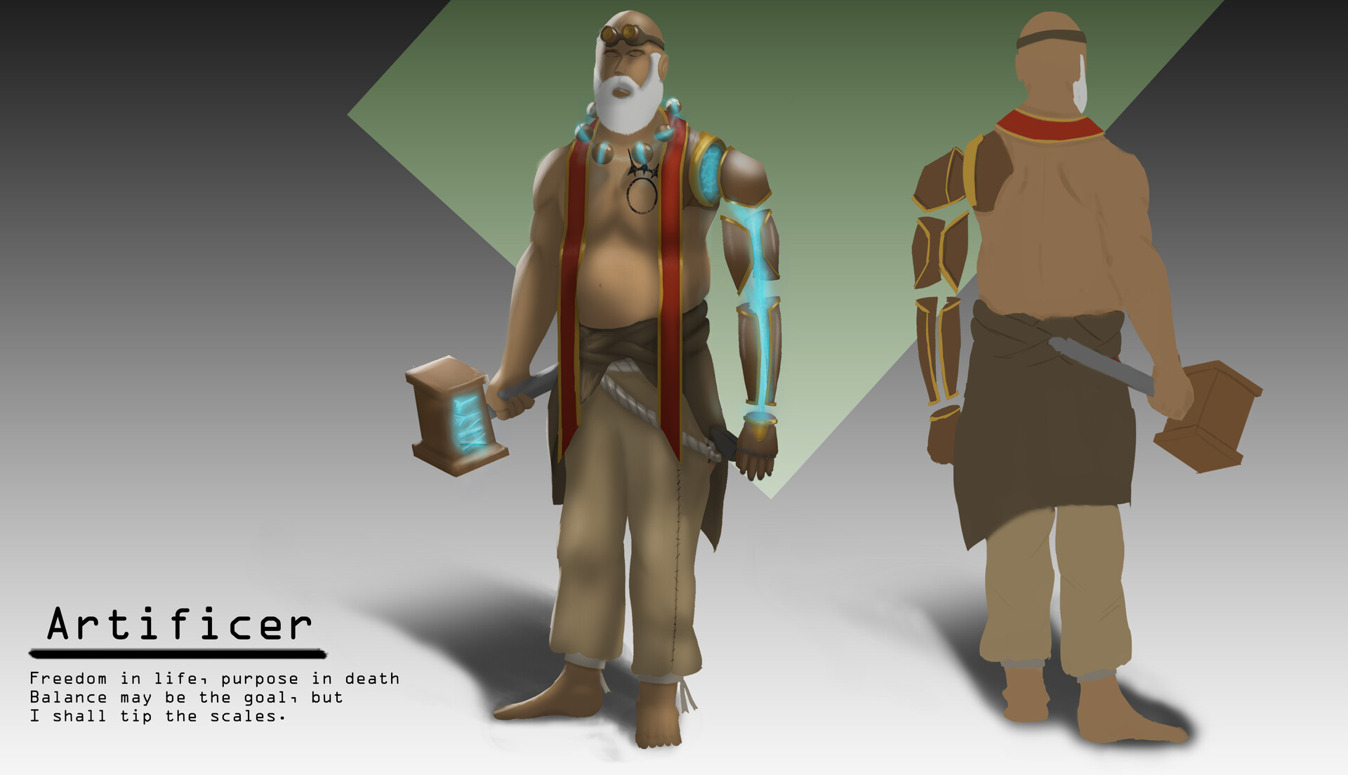 ArtStation - Muscle Monks vs Cyborg Nerds