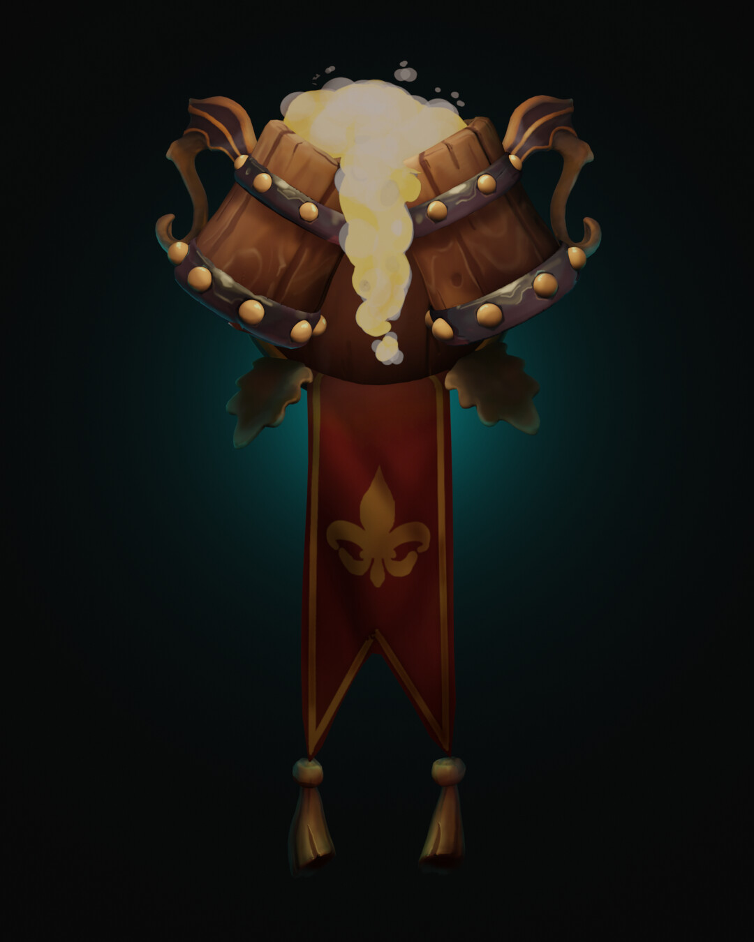 Nick Reinhardt - Dwarven Beer Crest (Hand-Painted)