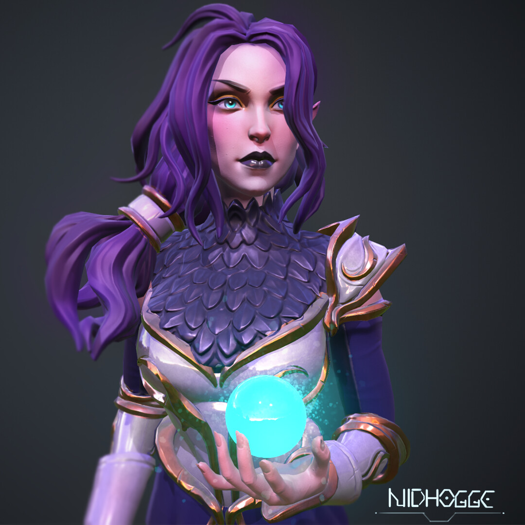 ArtStation - Elf Sorceress