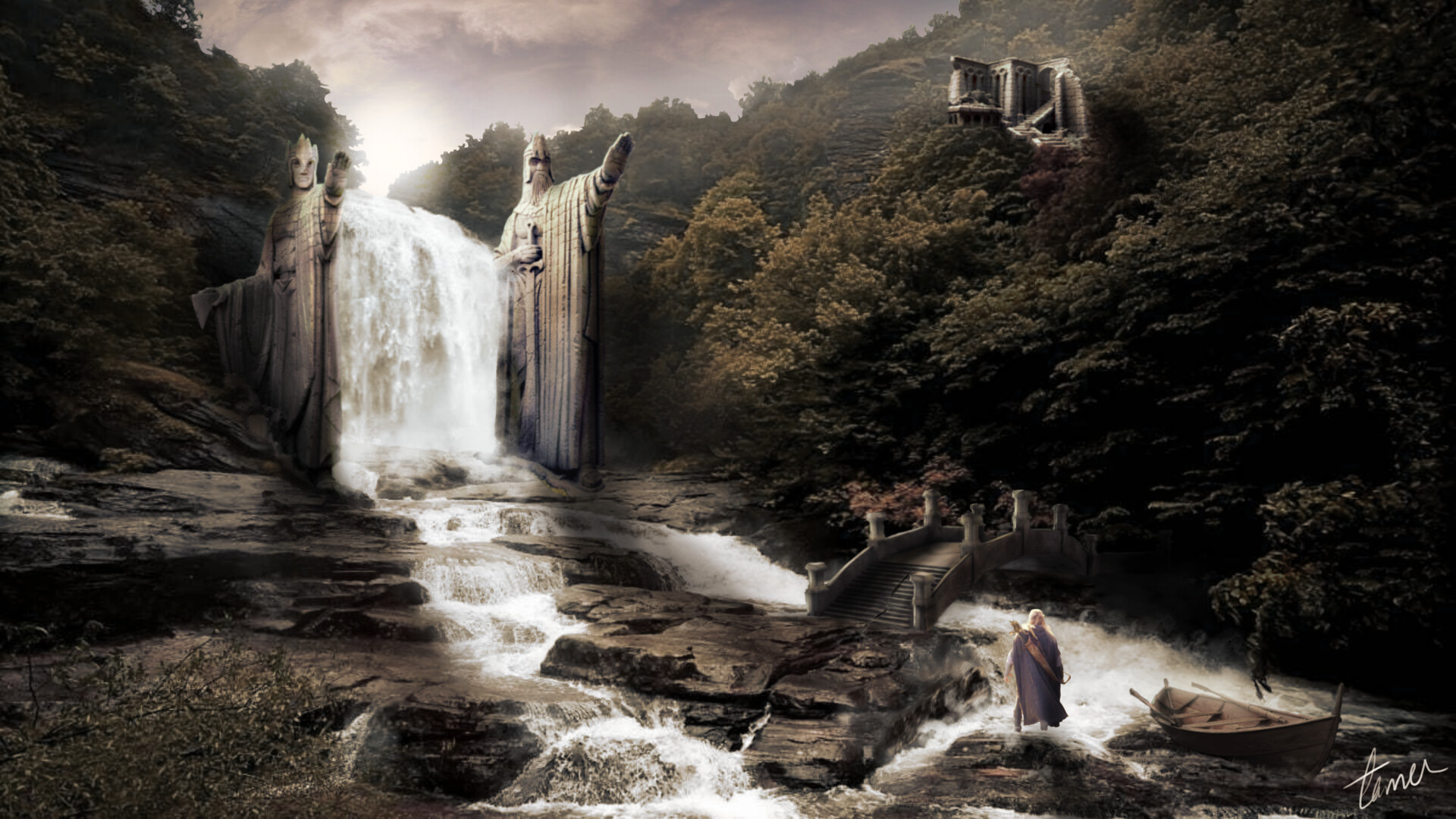 ArtStation - LOTR In The Town