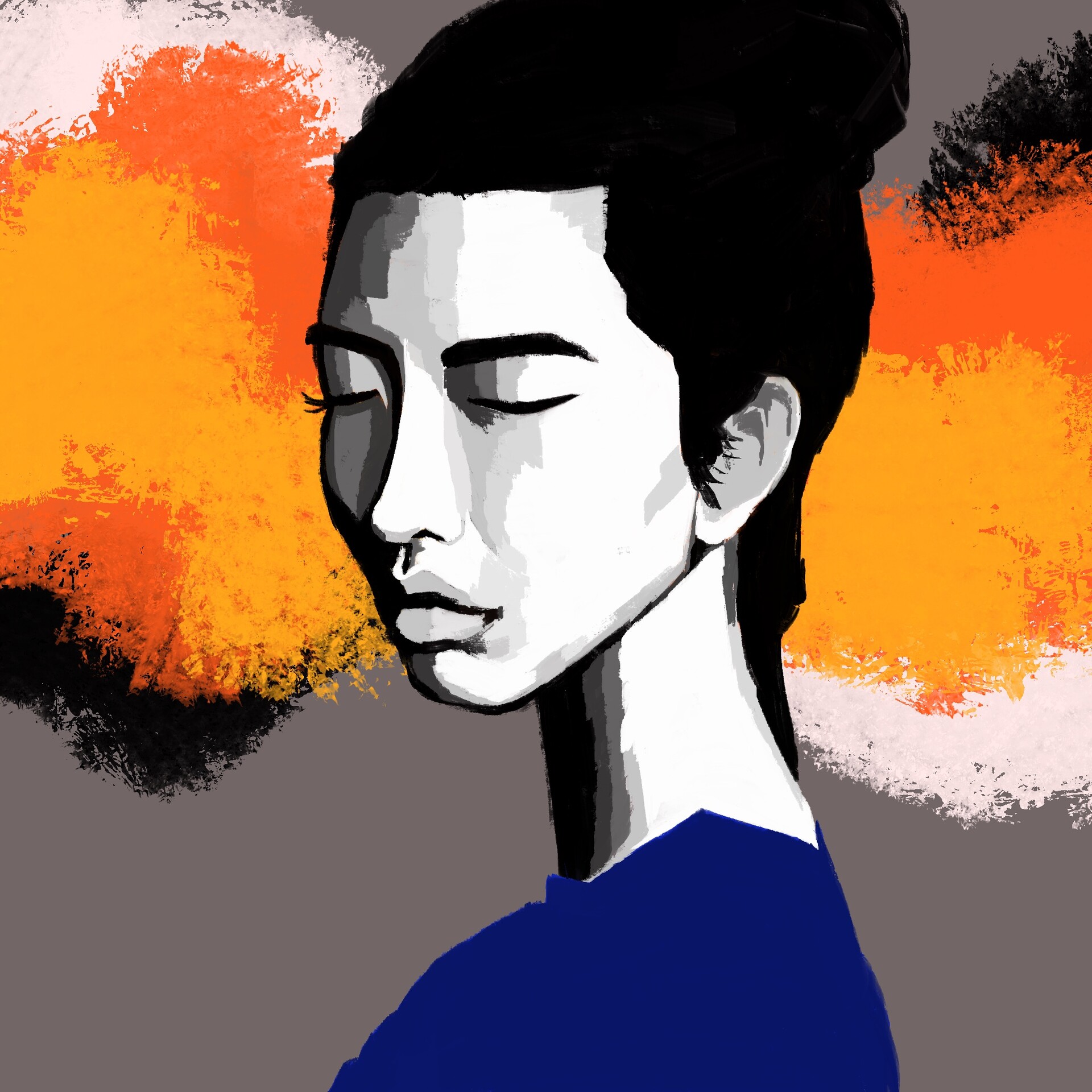 ArtStation - I tried blocky style