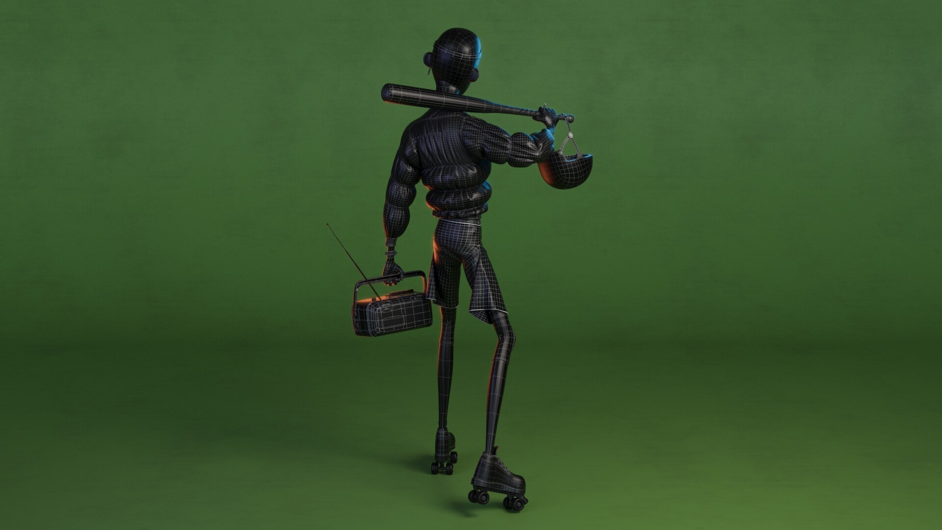 Vincent Lenne - Personal work - Rollerman (Mars 2020)