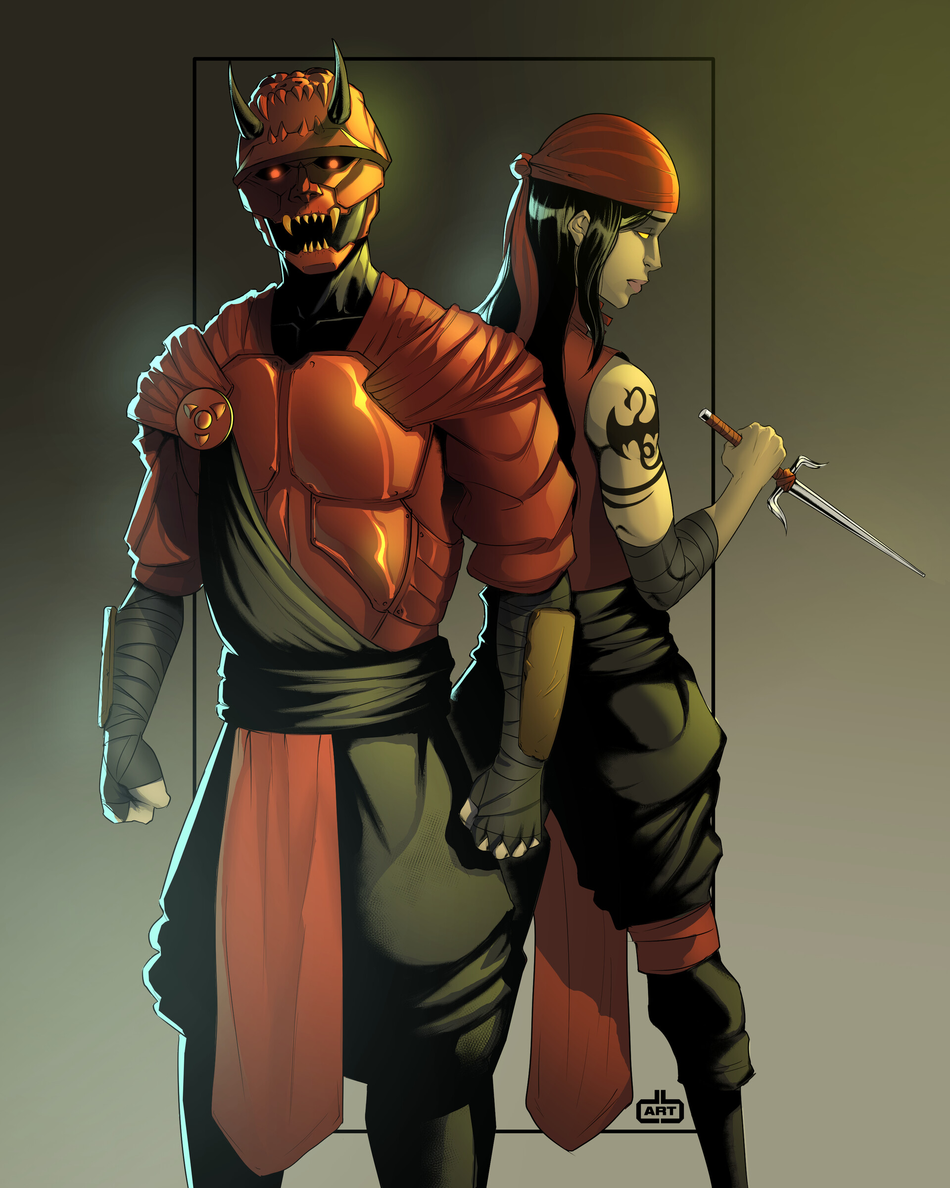 ArtStation - DareDevil and Elektra