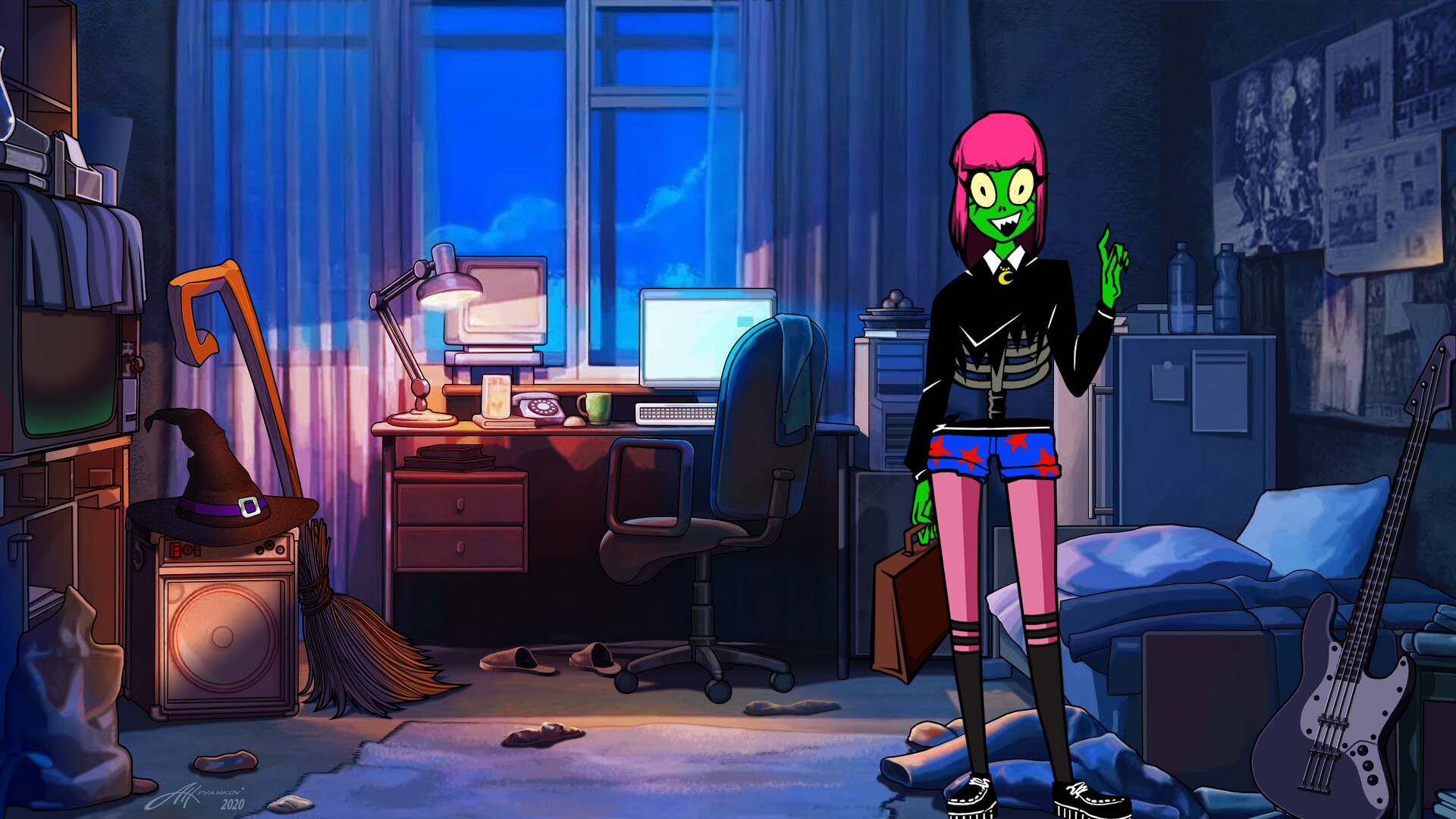 ArtStation - teenage zombie room