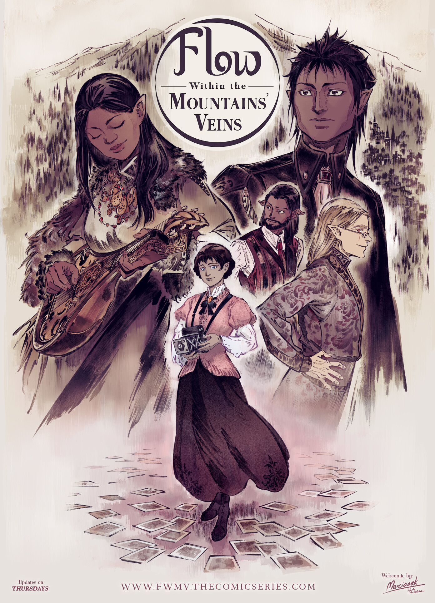 ArtStation - Flow Within the Mountains' Veins Webcomic