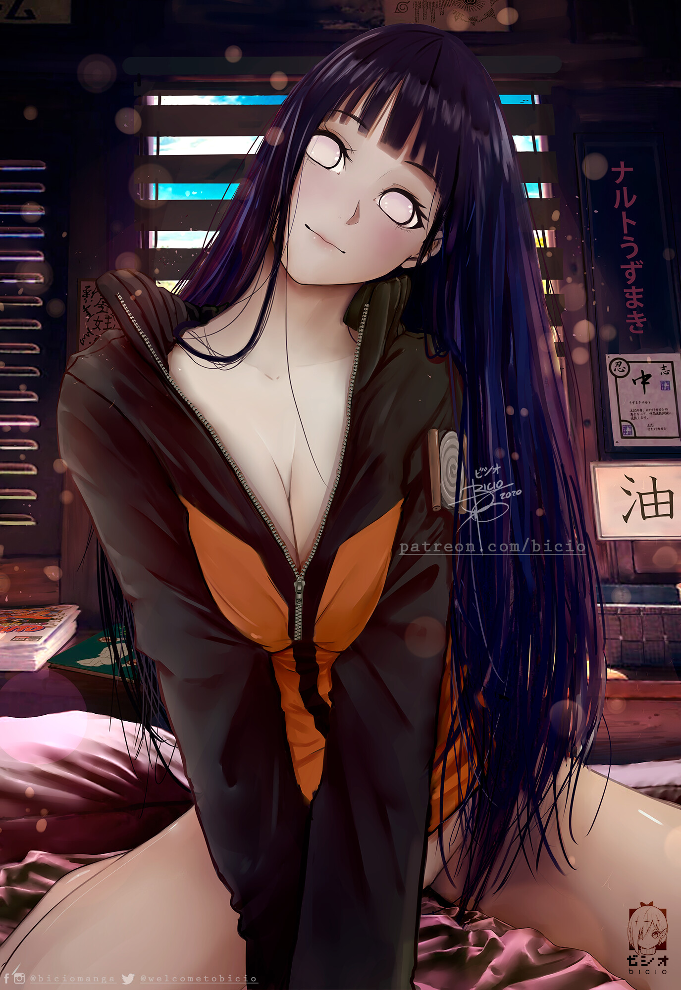 BicioArt - Hinata - #naruto by Bicio + NSFW