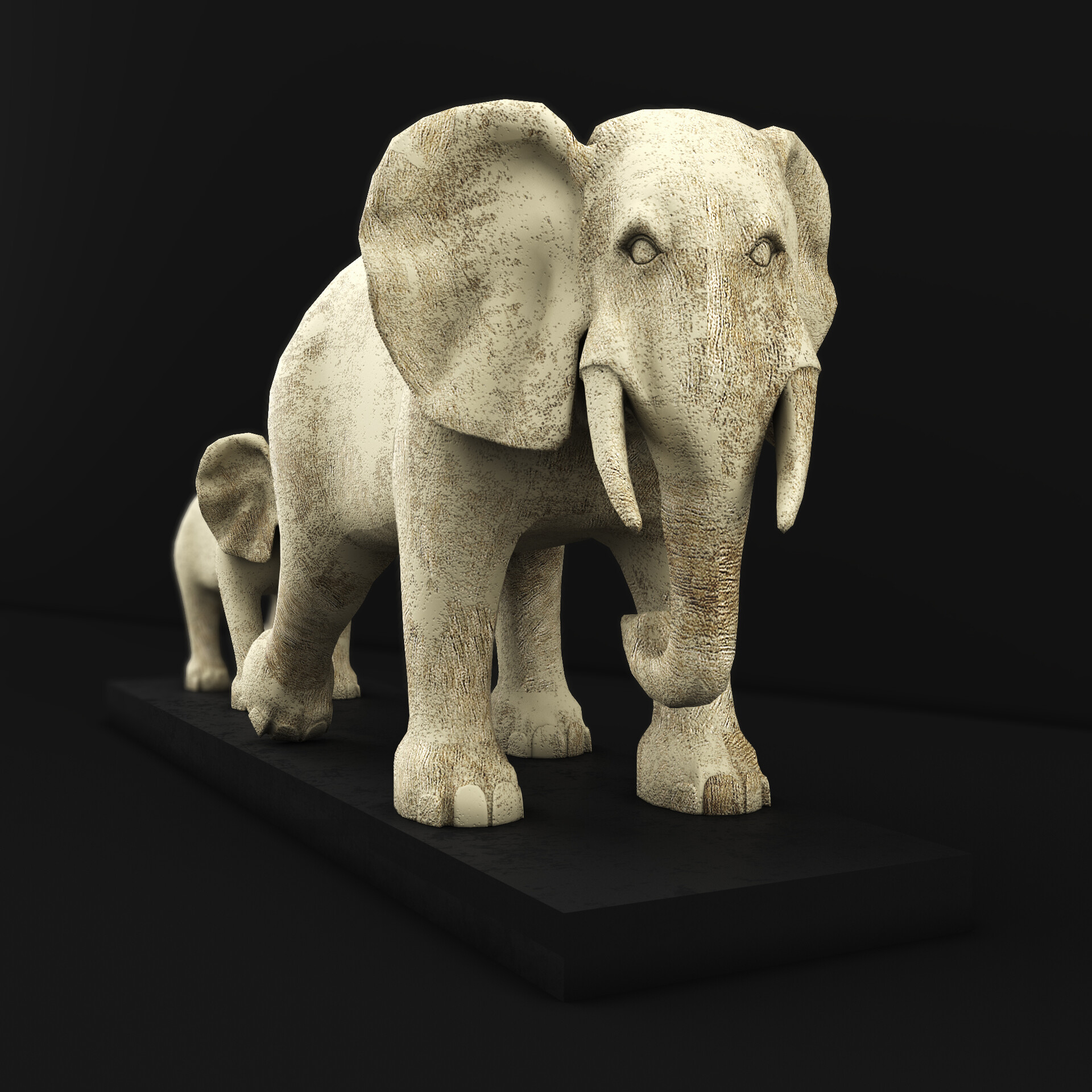 ArtStation - 3D Modeling Elephant Prop