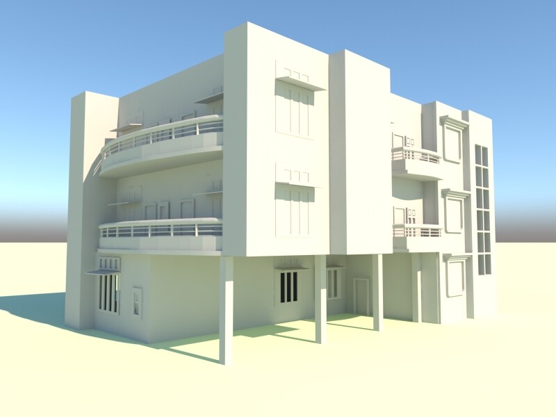 ArtStation - 2 Storey Building
