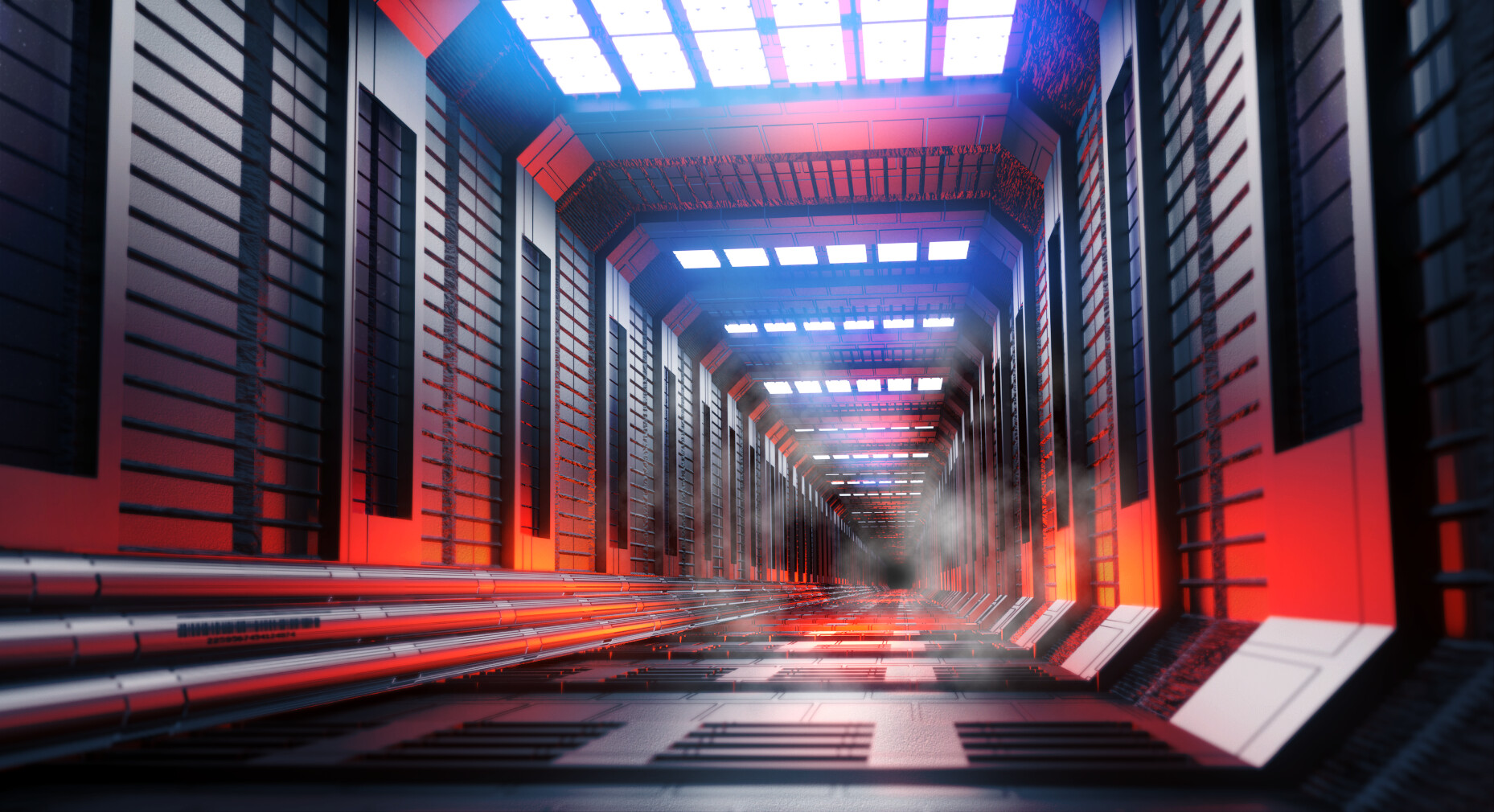 ArtStation - sci fi hall