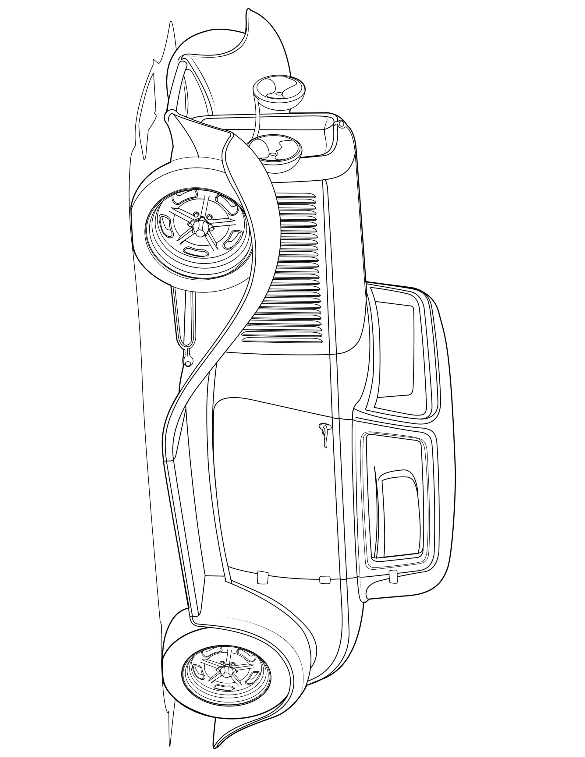matt white car coloring pages