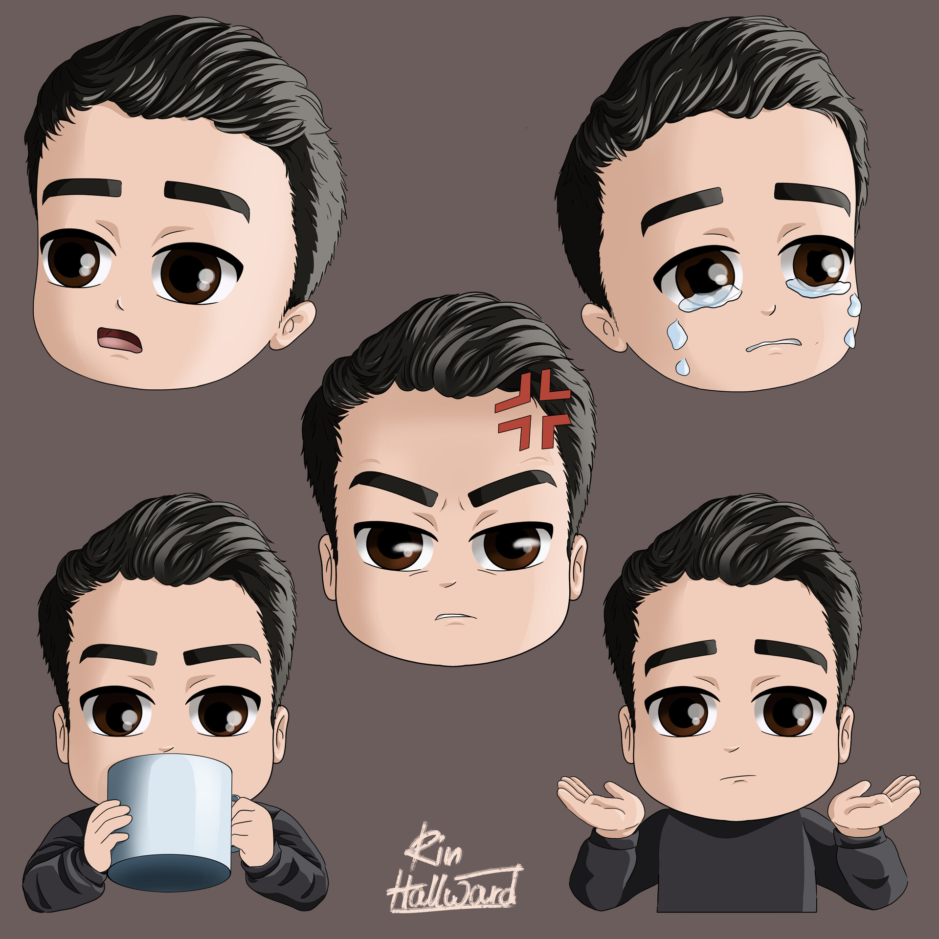 ArtStation - Chibi emotes