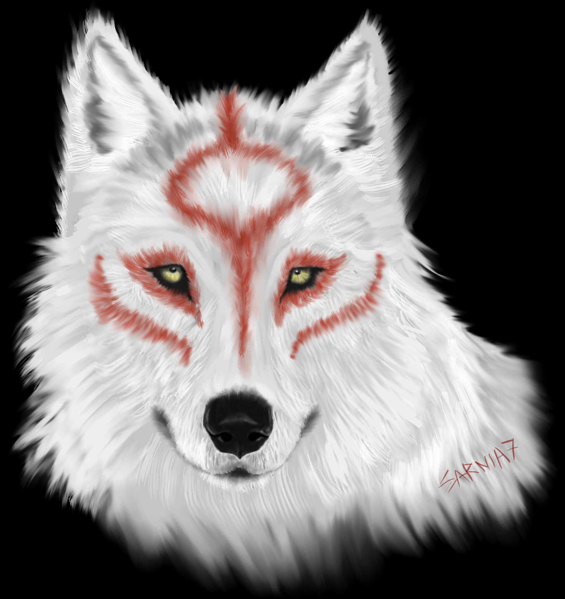 ArtStation - FanArt - Amaterasu Wolf