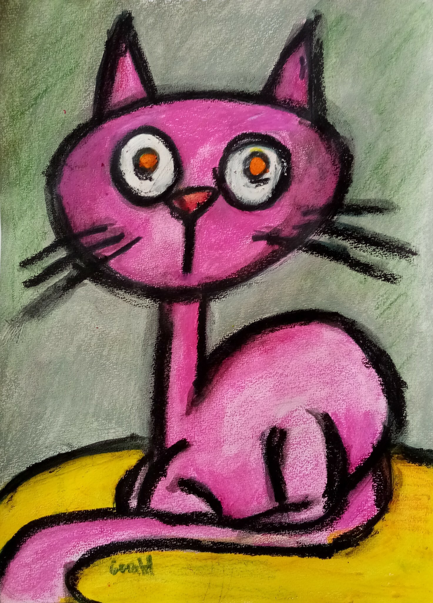 ArtStation - pink cat