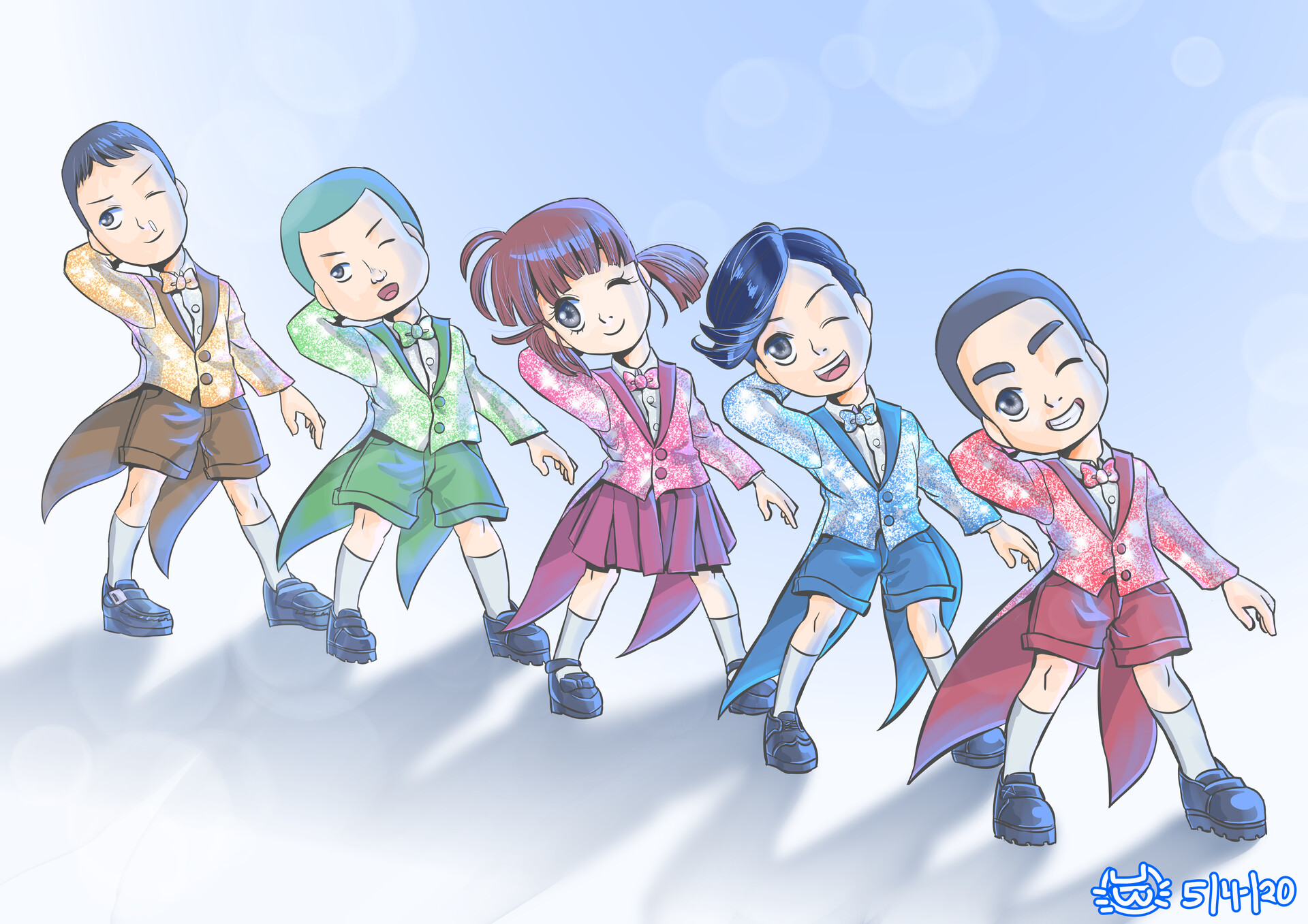 ArtStation - Shin-Chan and his friends.