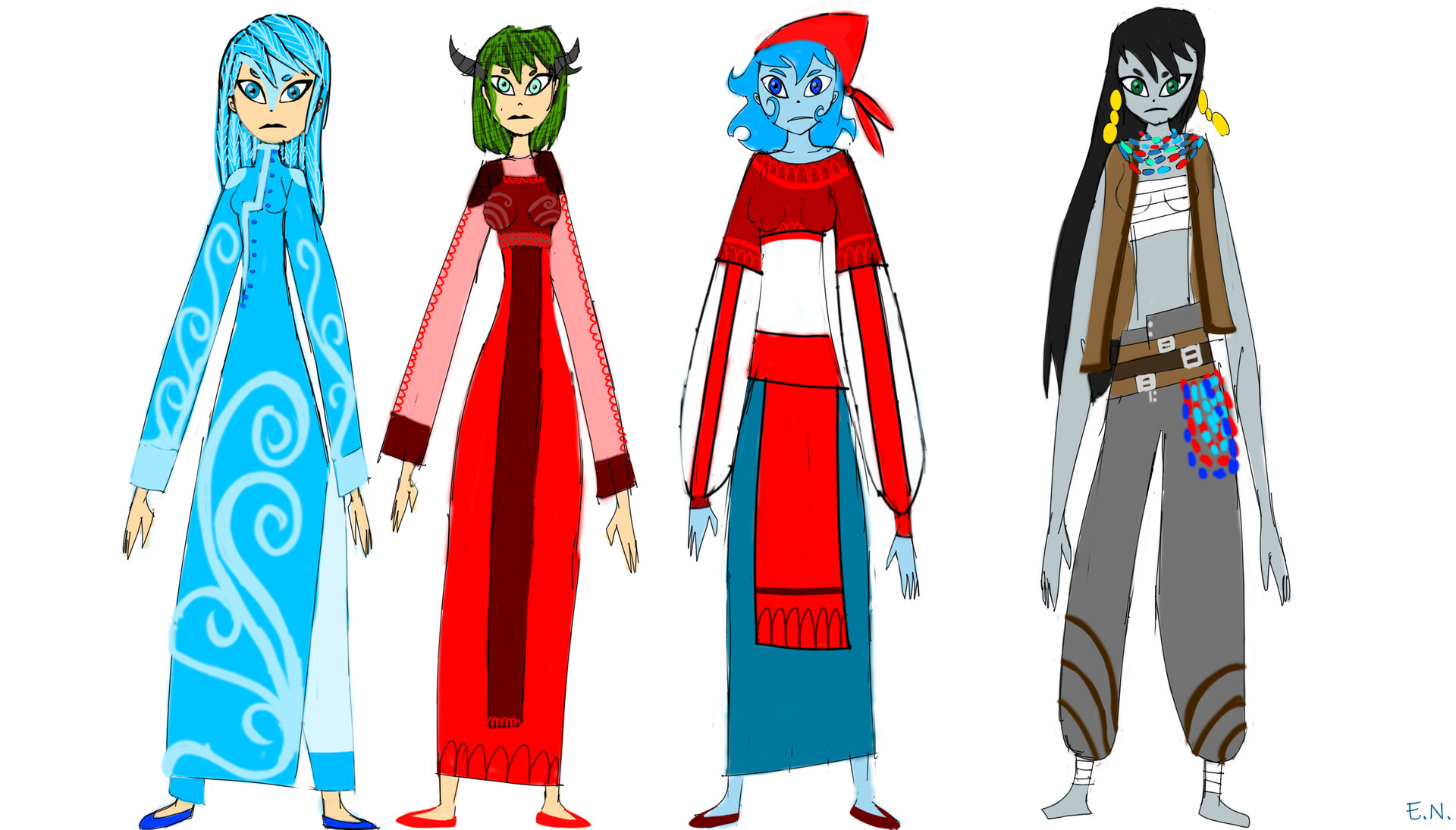 ArtStation - zimaj project - girls concept